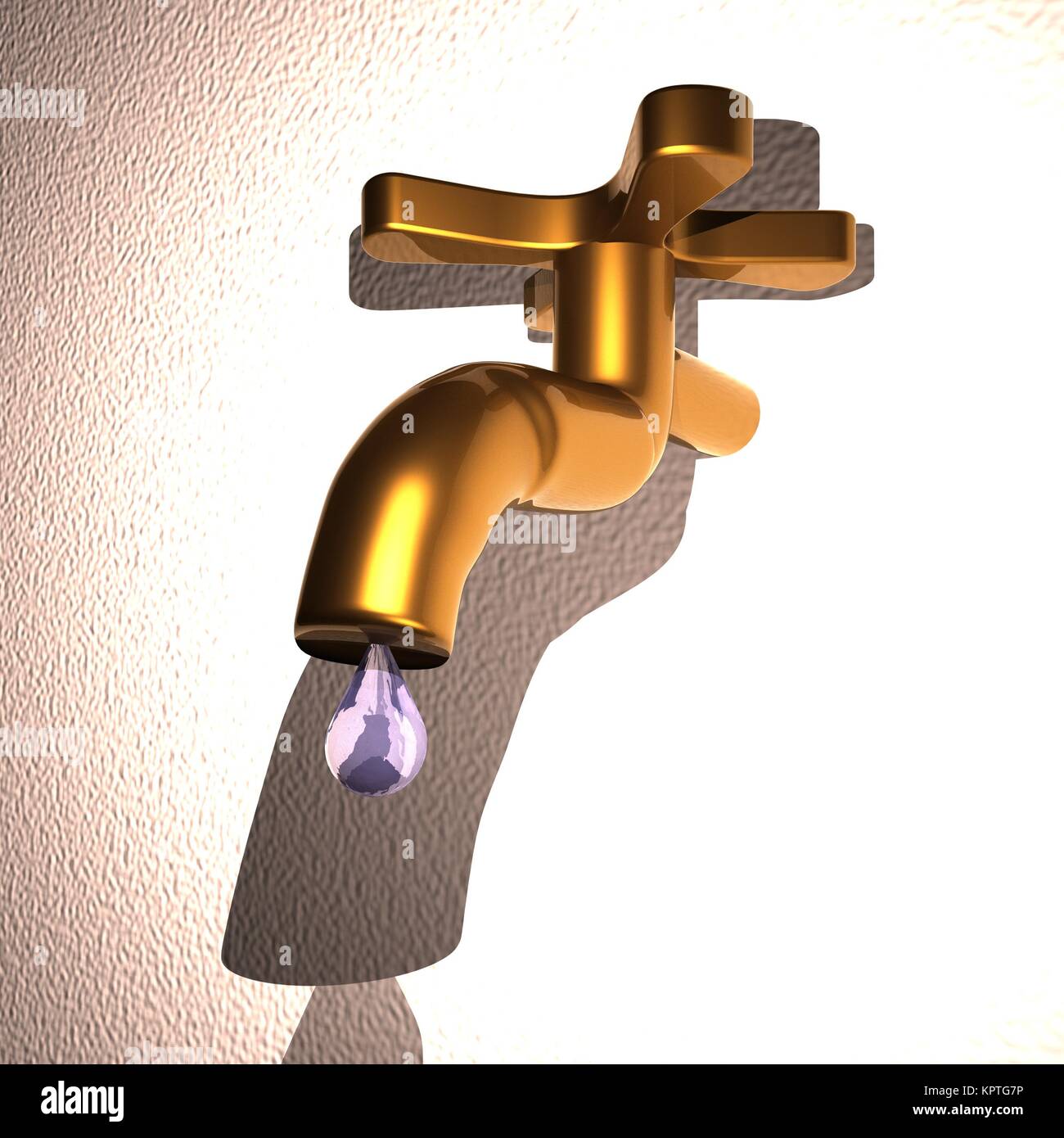 Golden water taps hi-res stock photography and images - Alamy