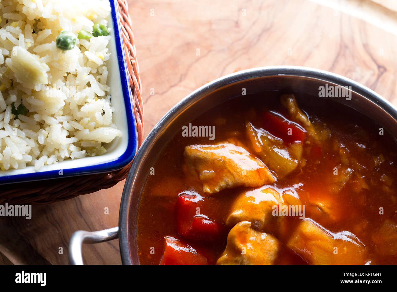Curry and Rice Stock Photo - Alamy