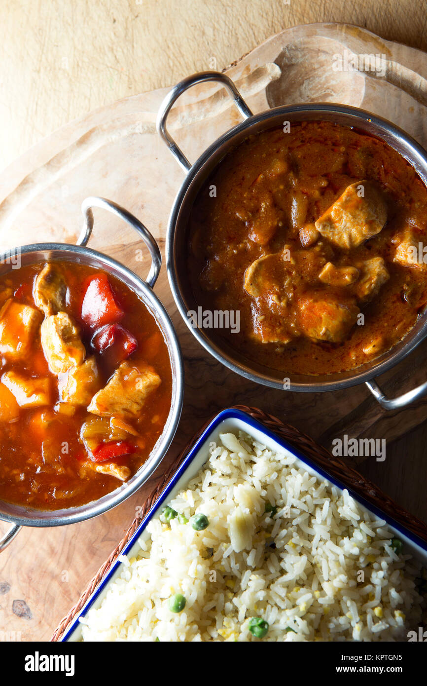 Curry and Rice Stock Photo - Alamy