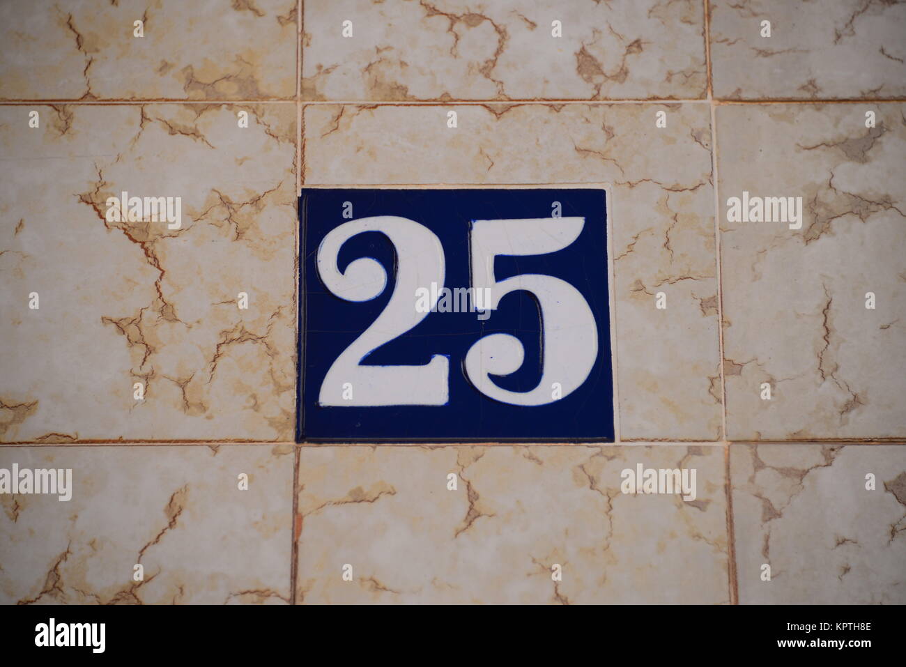 spain,valencia,house number 25 Stock Photo - Alamy