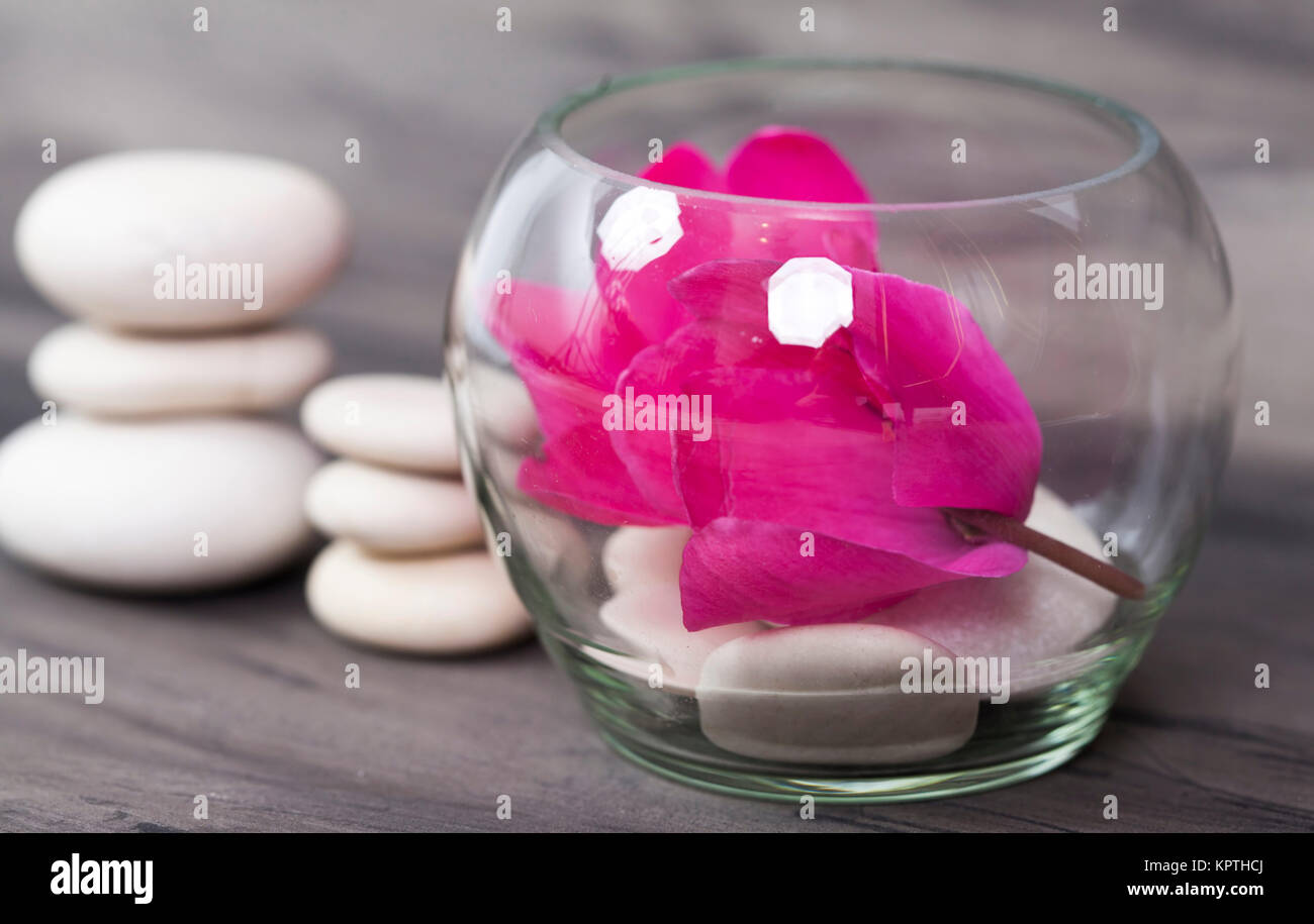 White zen stones on painted background Stock Photo - Alamy