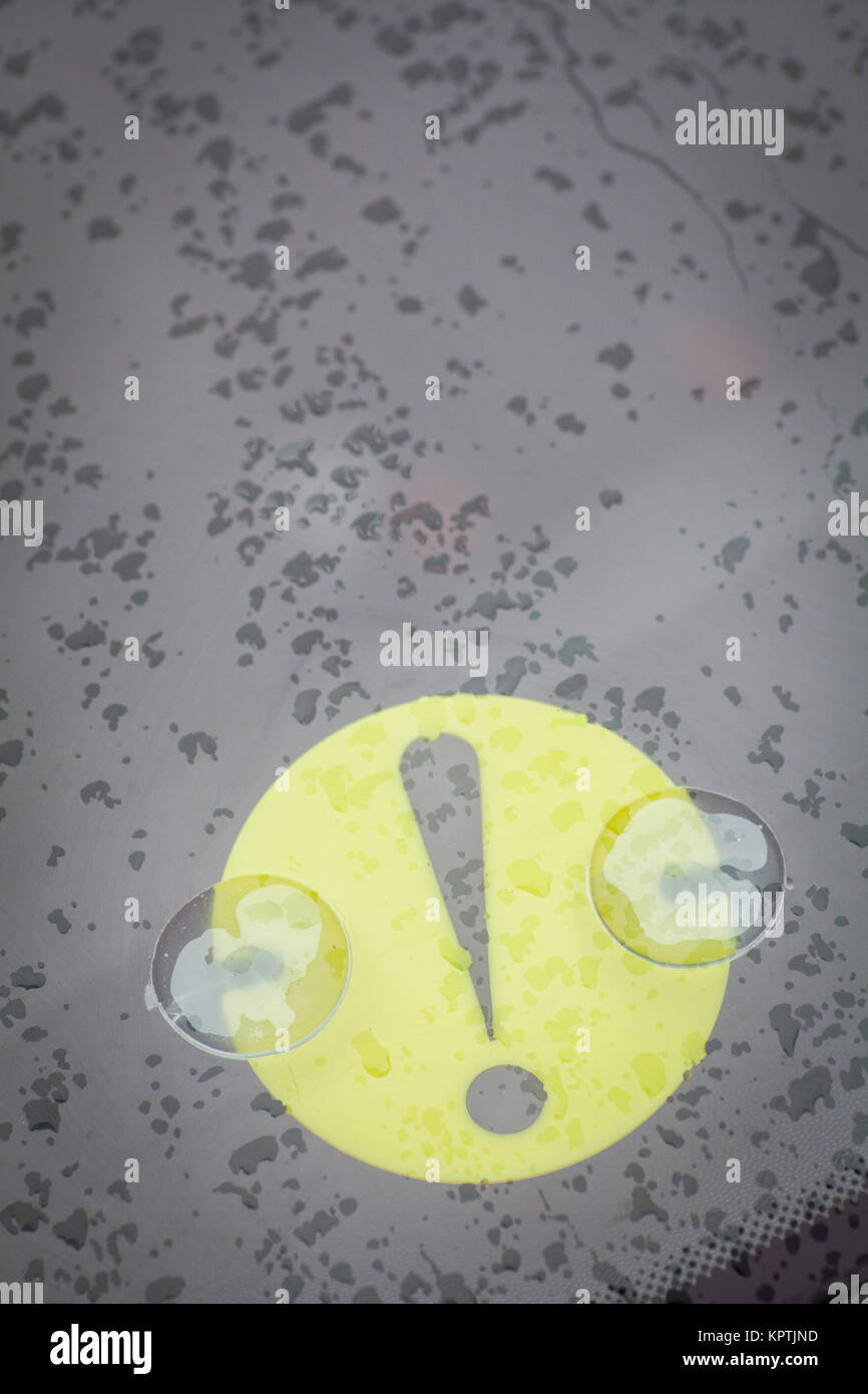 Beginner driver sign Stock Photo - Alamy