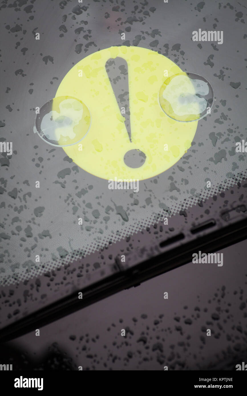 Beginner driver sign Stock Photo - Alamy