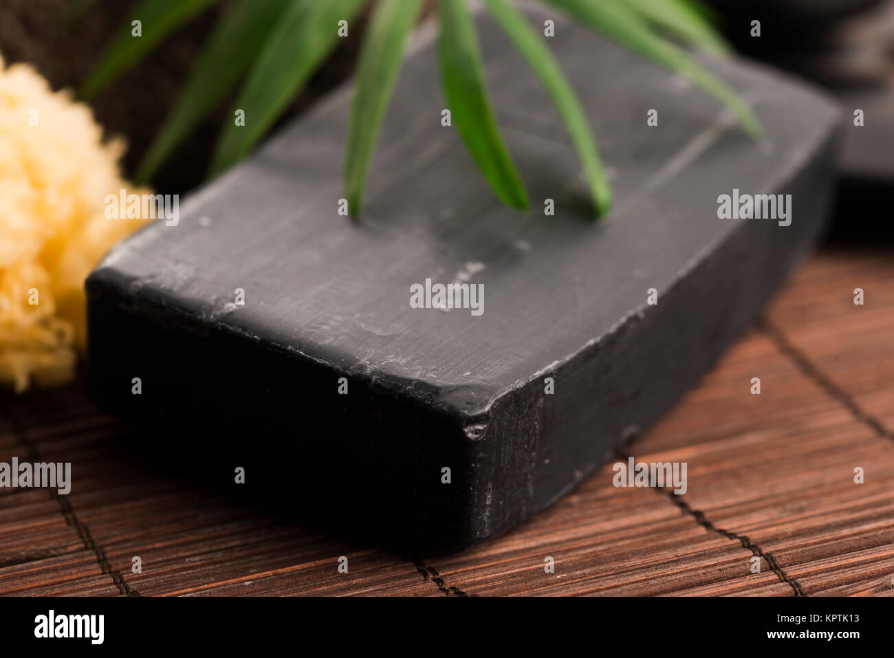 block of natural carbon soap Stock Photo - Alamy