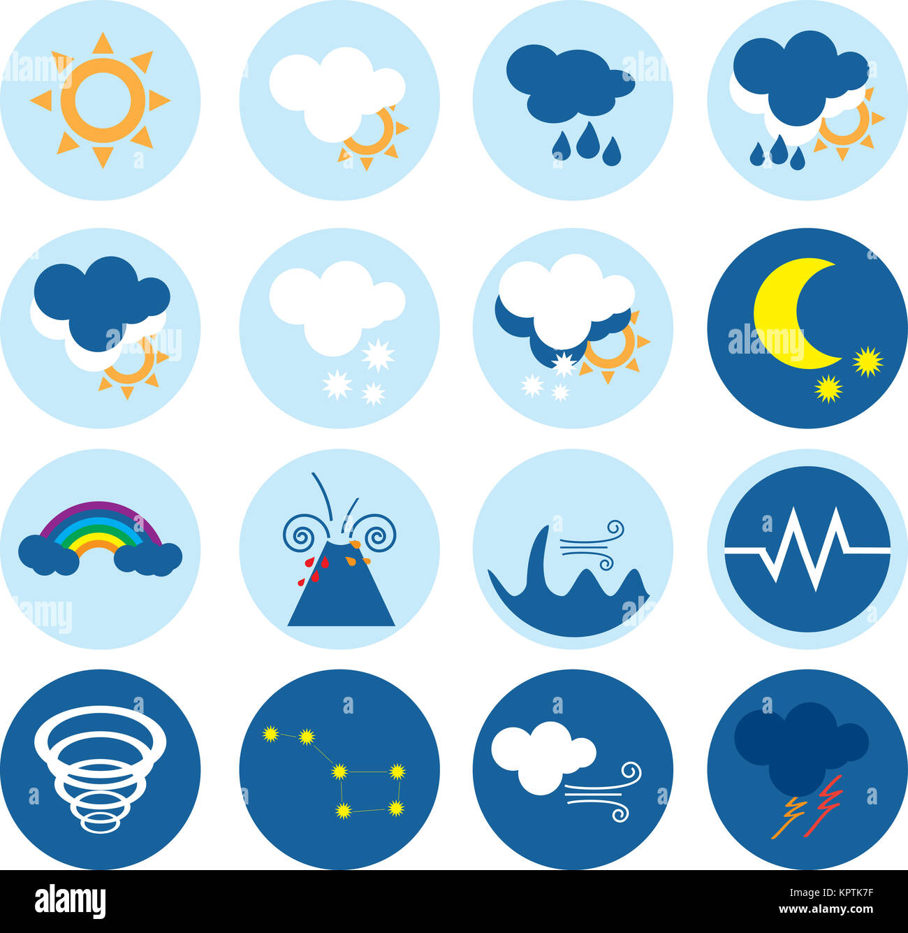 Weather vector icons Stock Photo - Alamy
