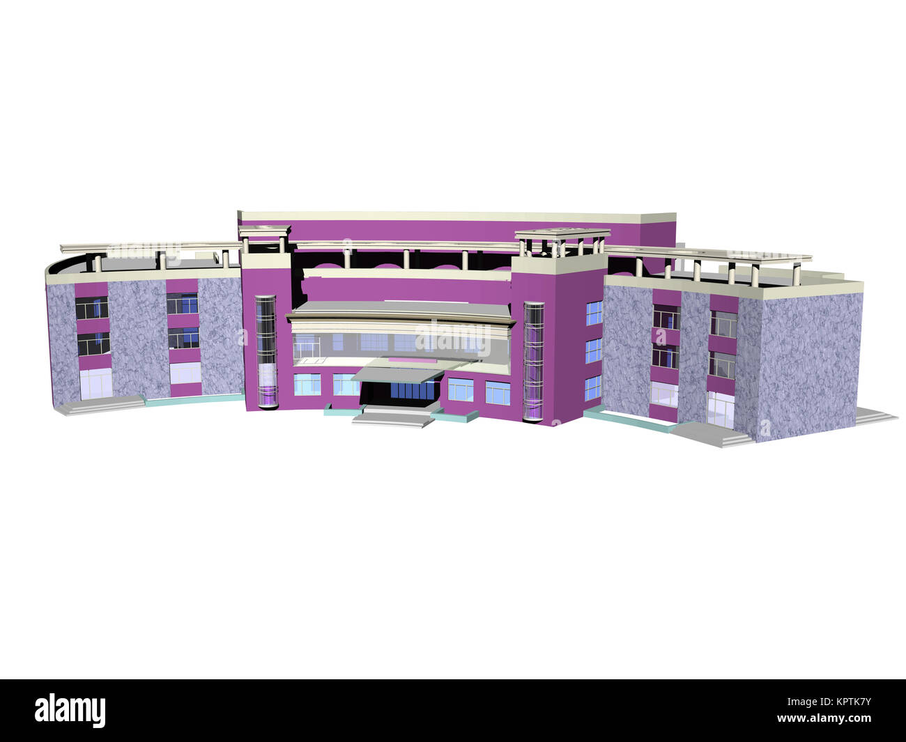 Multi storey commercial building Cut Out Stock Images & Pictures - Alamy