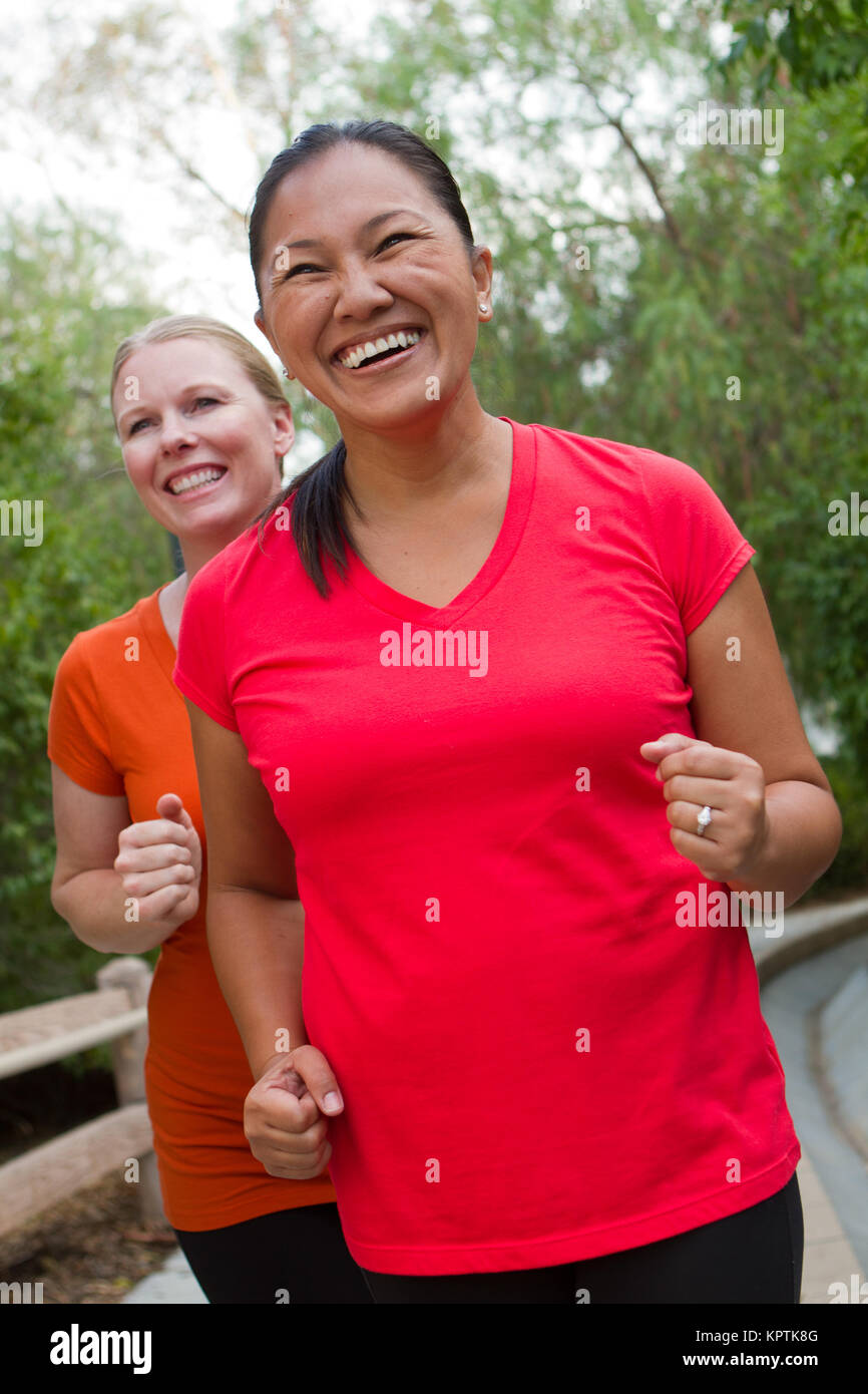 Healthy women exercising and getting fit Stock Photo - Alamy