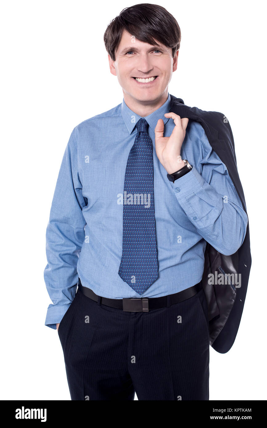 Coat over shoulder hi-res stock photography and images - Alamy