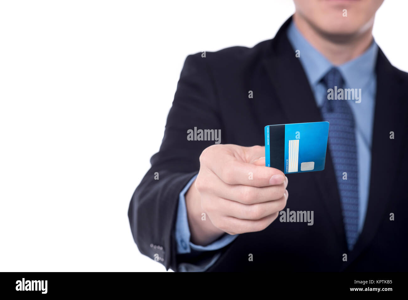 Businessmans hand giving credit card hi-res stock photography and ...