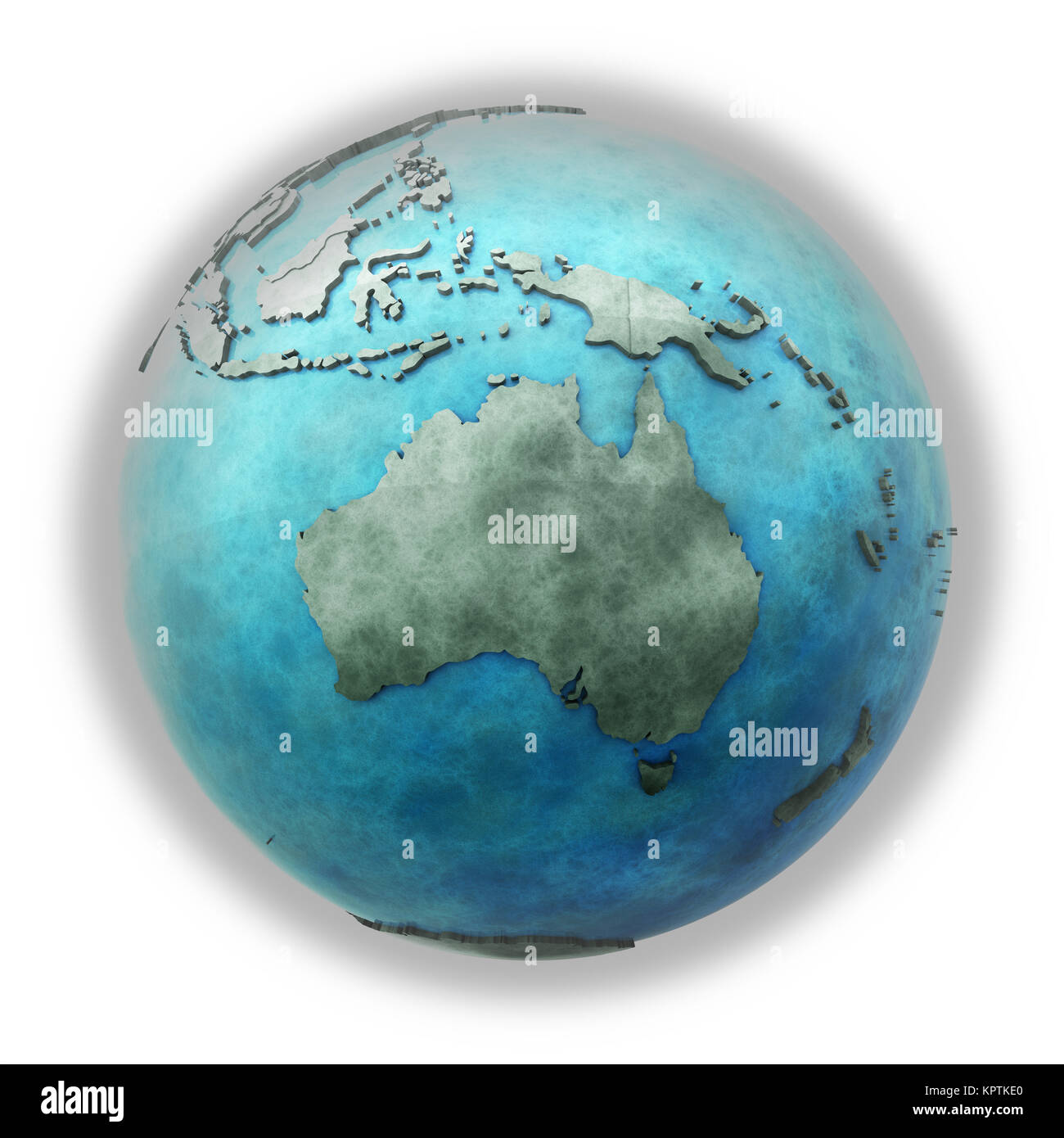 Australia australasia globe map Cut Out Stock Images & Pictures - Alamy