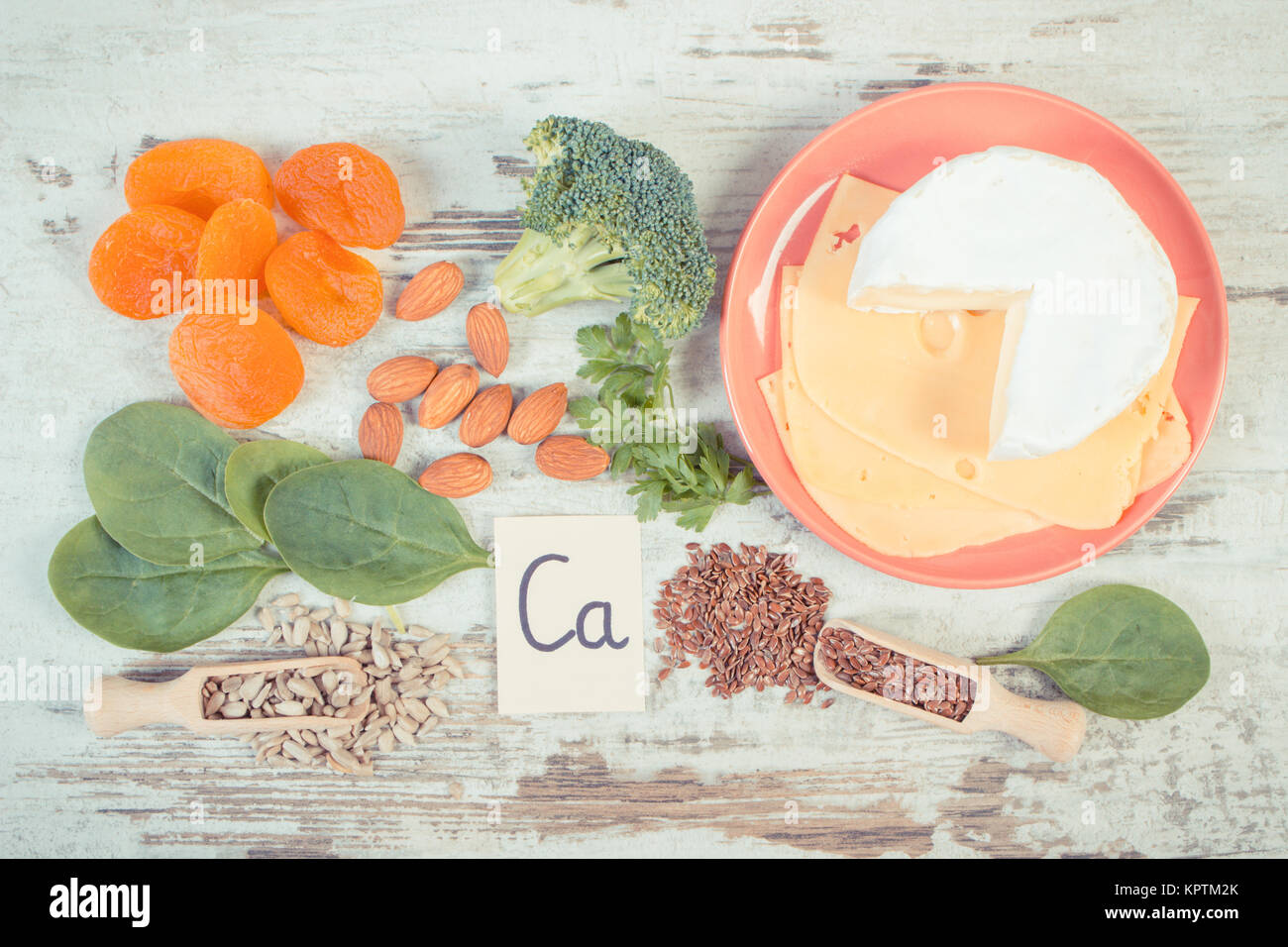 Products containing calcium and dietary fiber, natural sources of ...