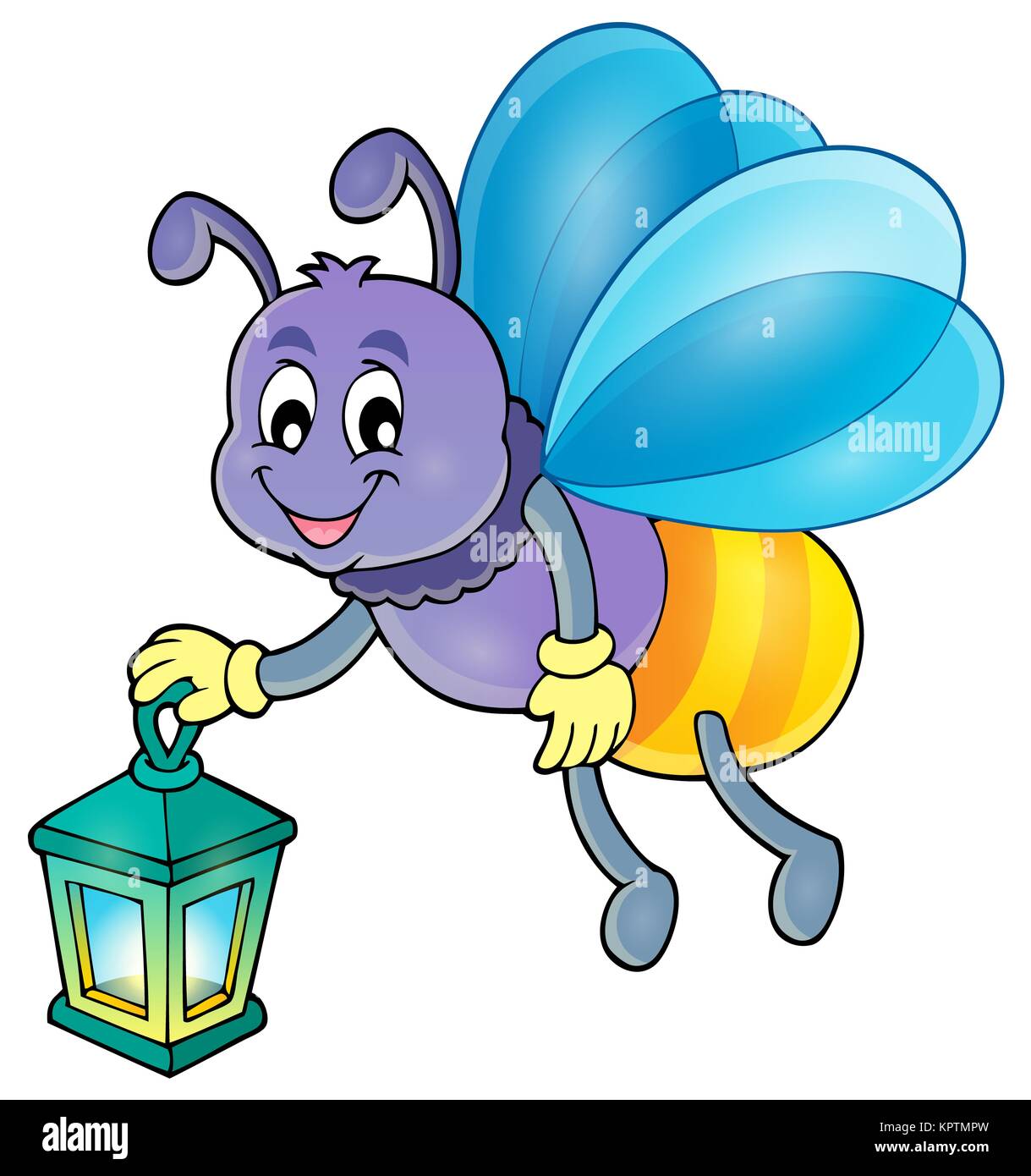 Firefly with lantern theme image 1 Stock Photo - Alamy
