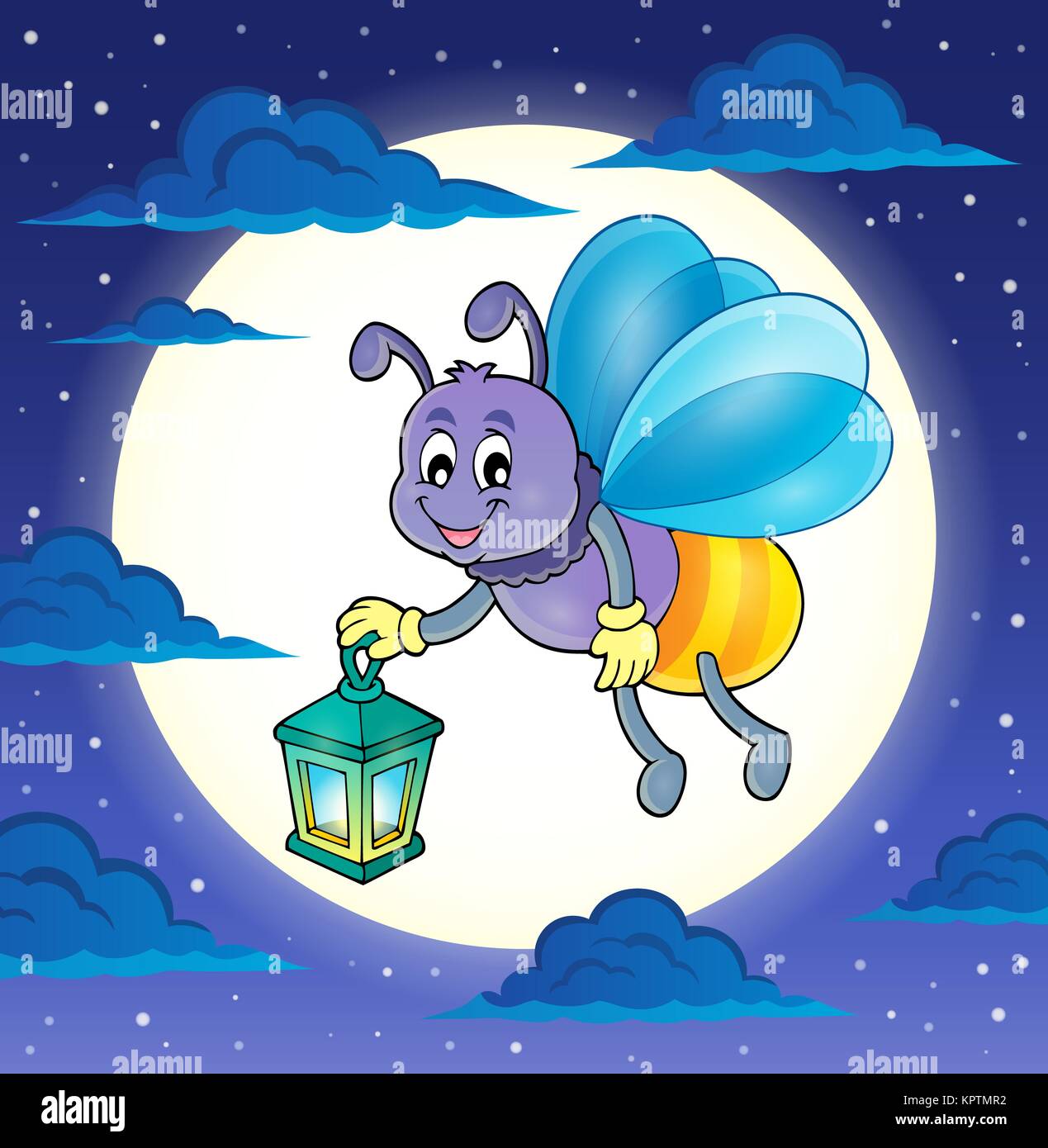 Firefly with lantern theme image 4 Stock Photo - Alamy