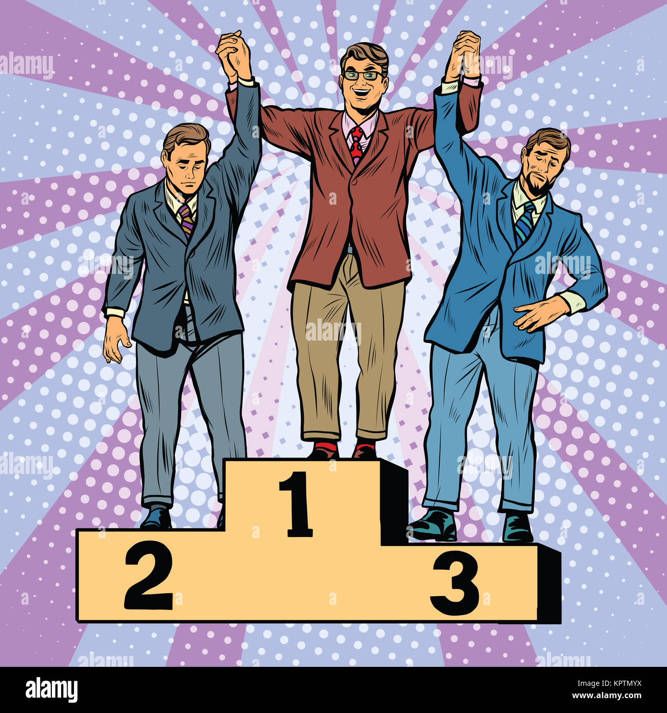 Competition in business, winner loser Stock Photo - Alamy