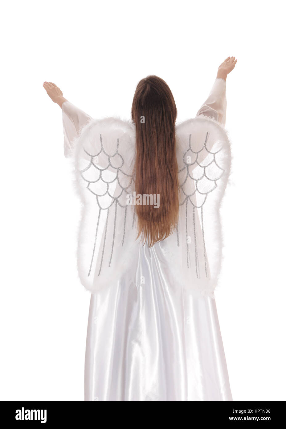 Angel standing from back 9 Stock Photo - Alamy