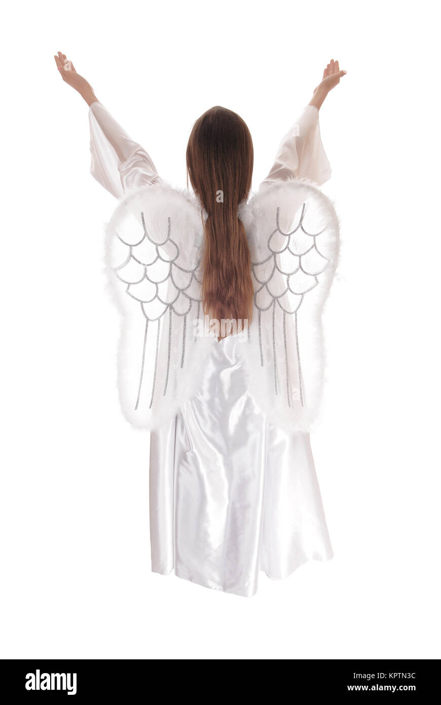 Angel standing from back 12 Stock Photo - Alamy