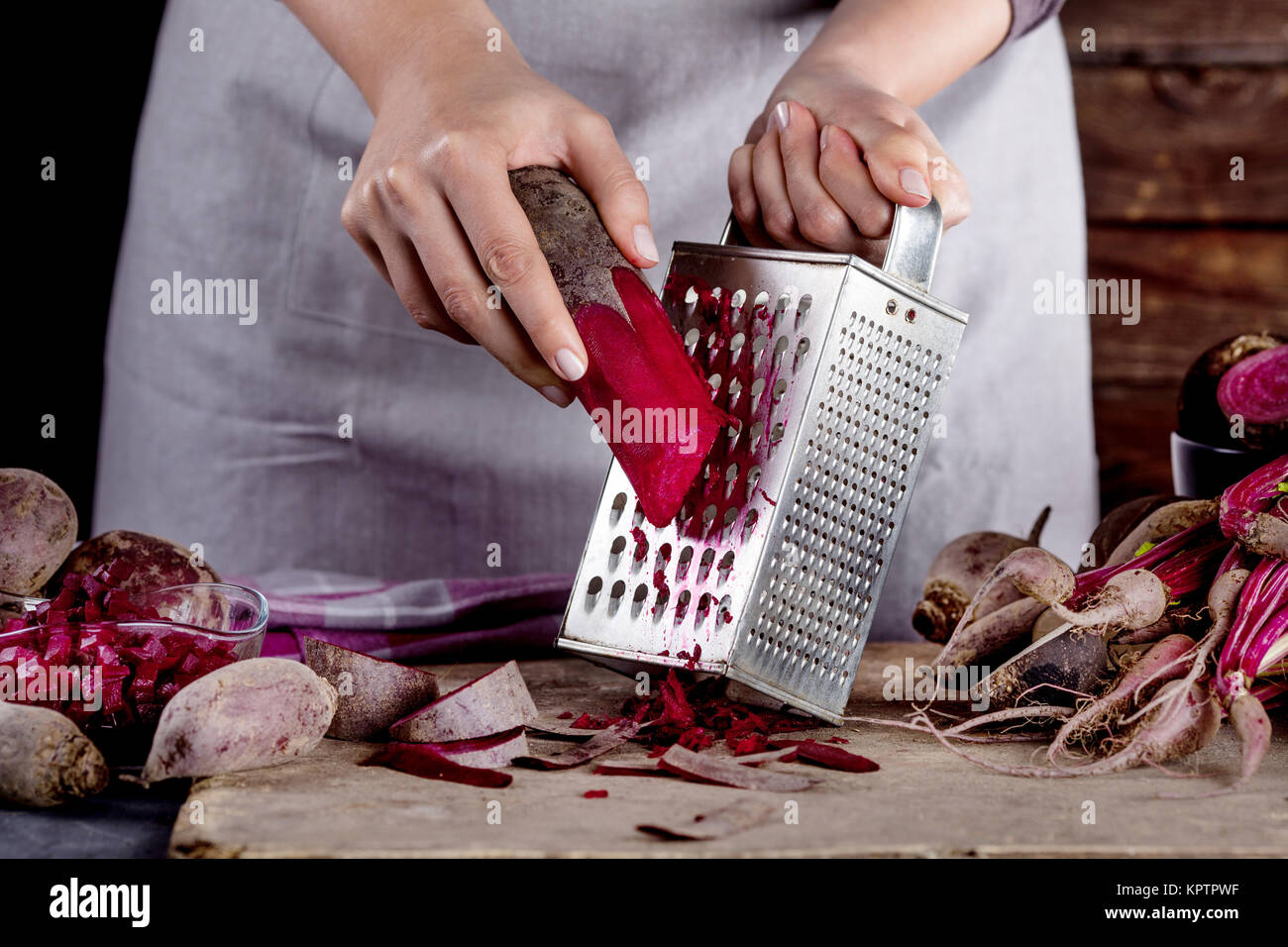 Grating beetroot hi-res stock photography and images - Alamy