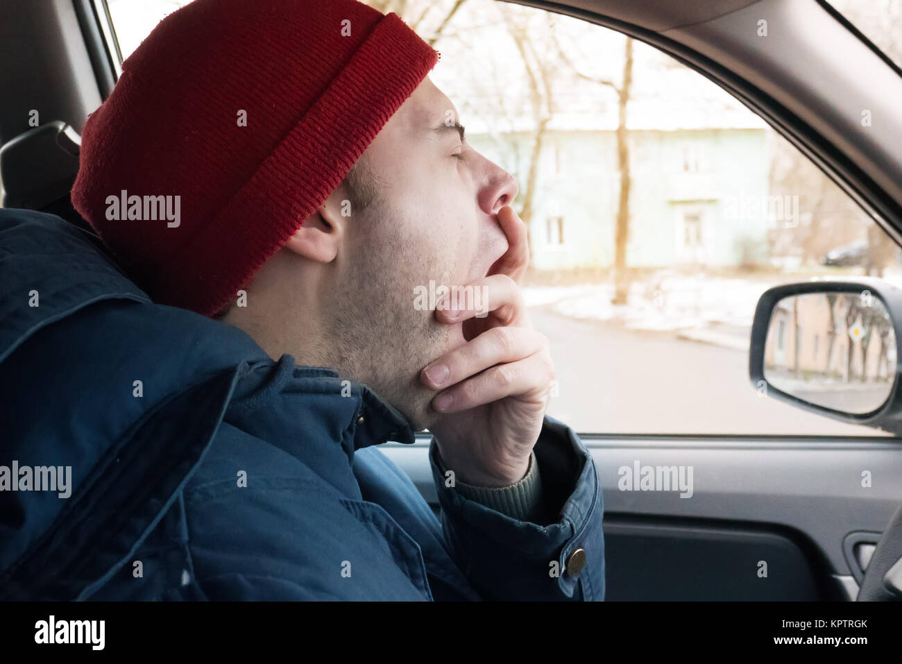 Tired driver hi-res stock photography and images - Alamy