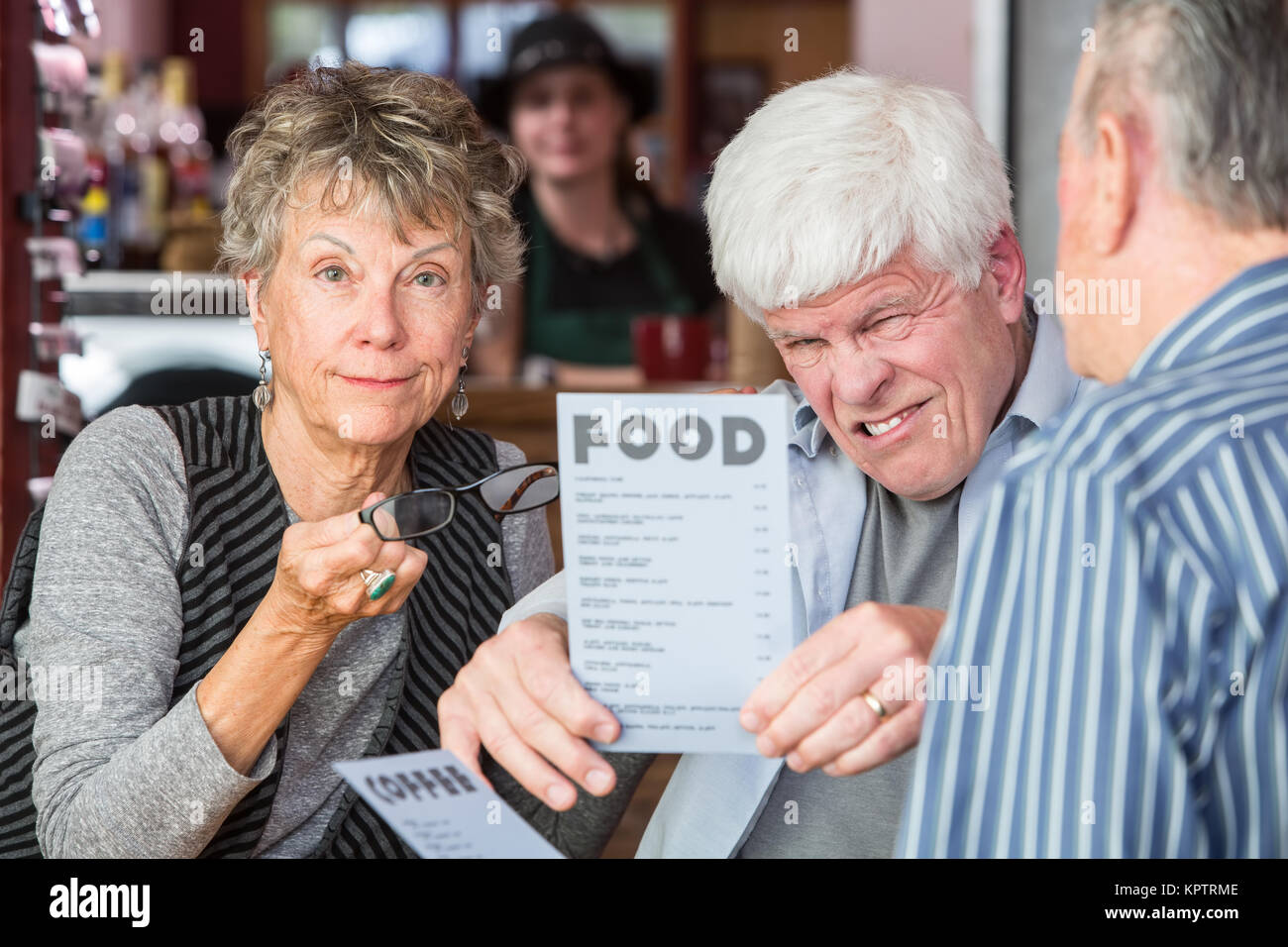 Difficulty reading menu hi-res stock photography and images - Alamy