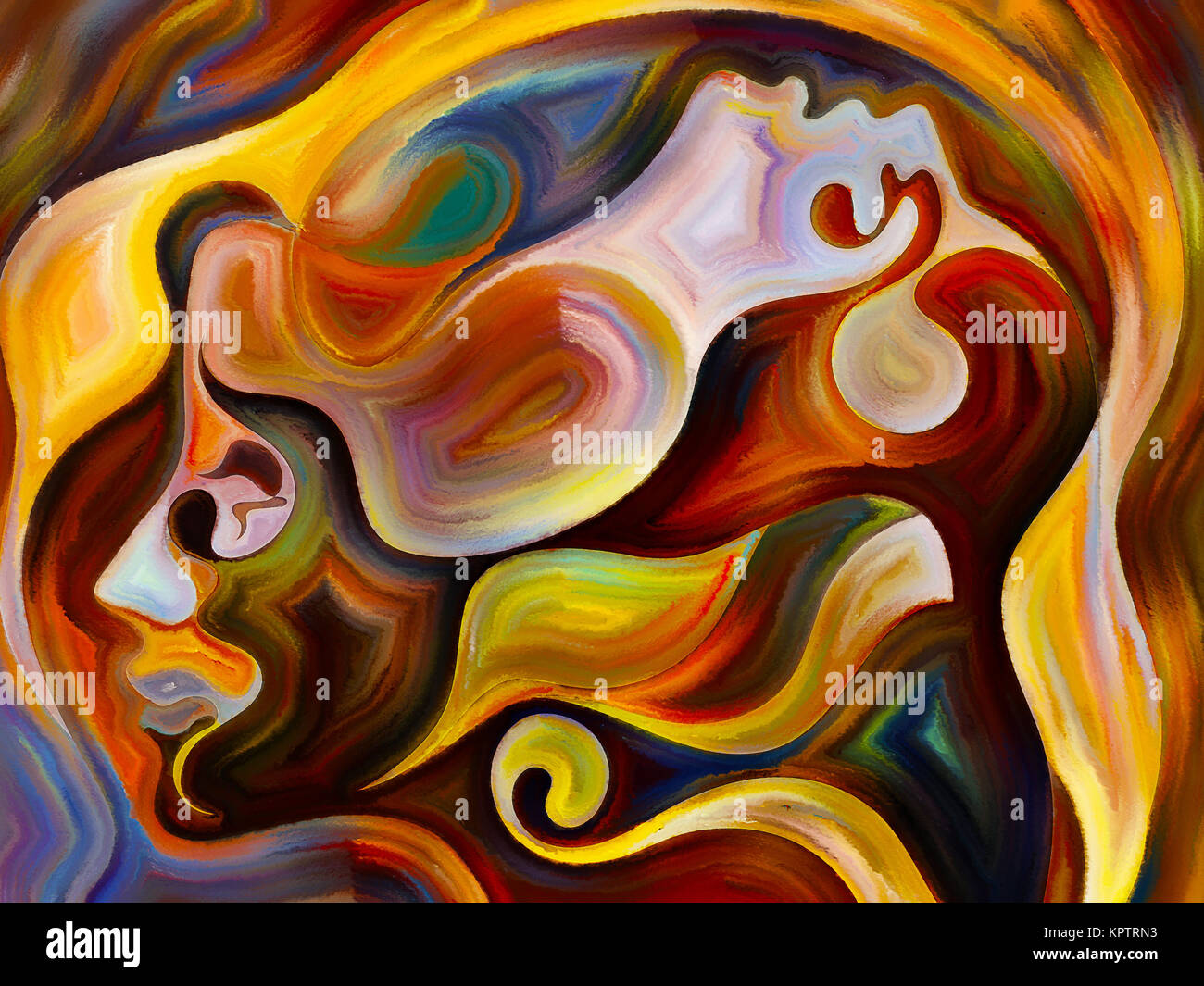 Colors of the Mind series. Artistic background made of elements of ...