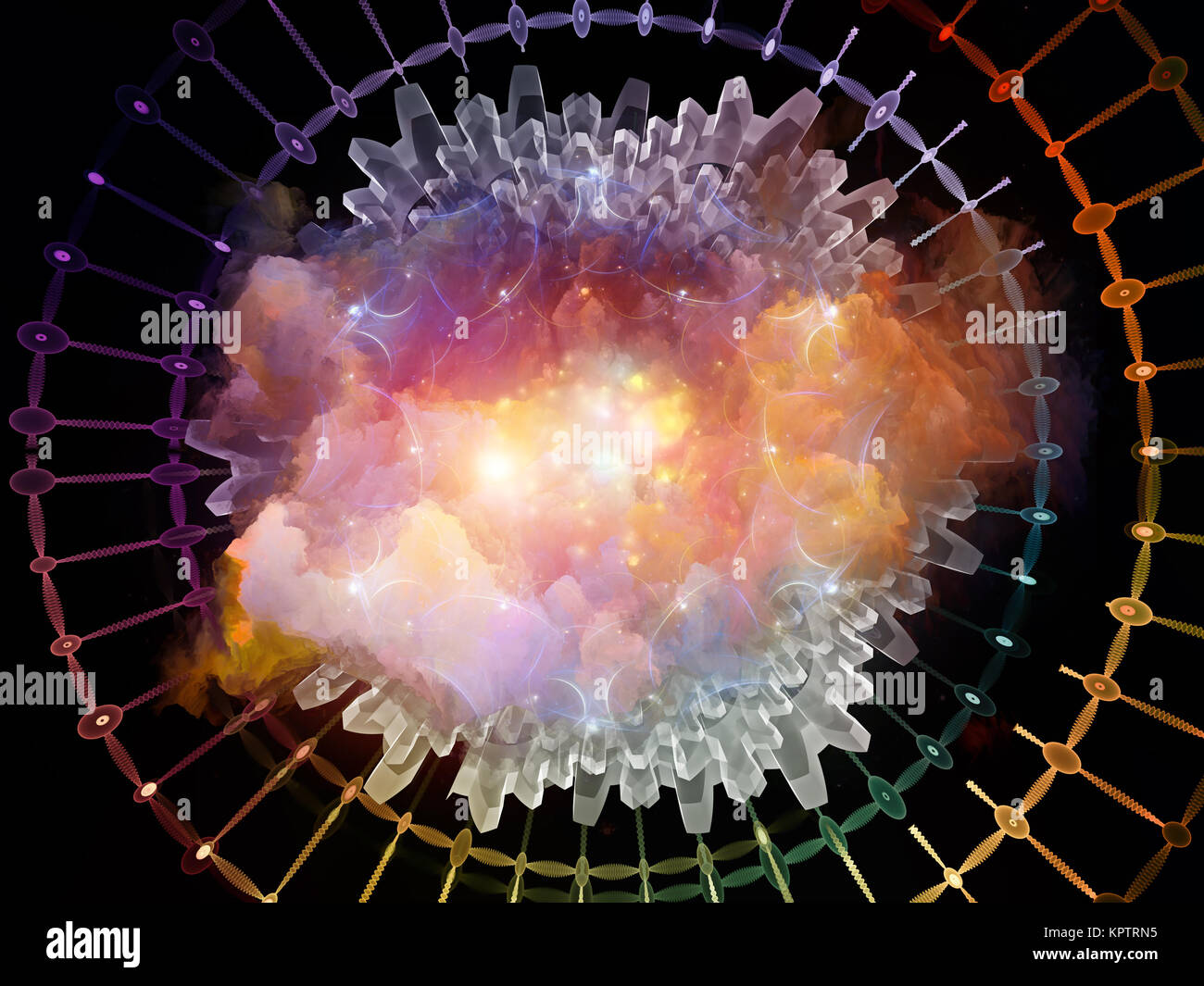 Geometry Of Virtual Space Series Composition Of Abstract Shapes Colors And Elements Suitable