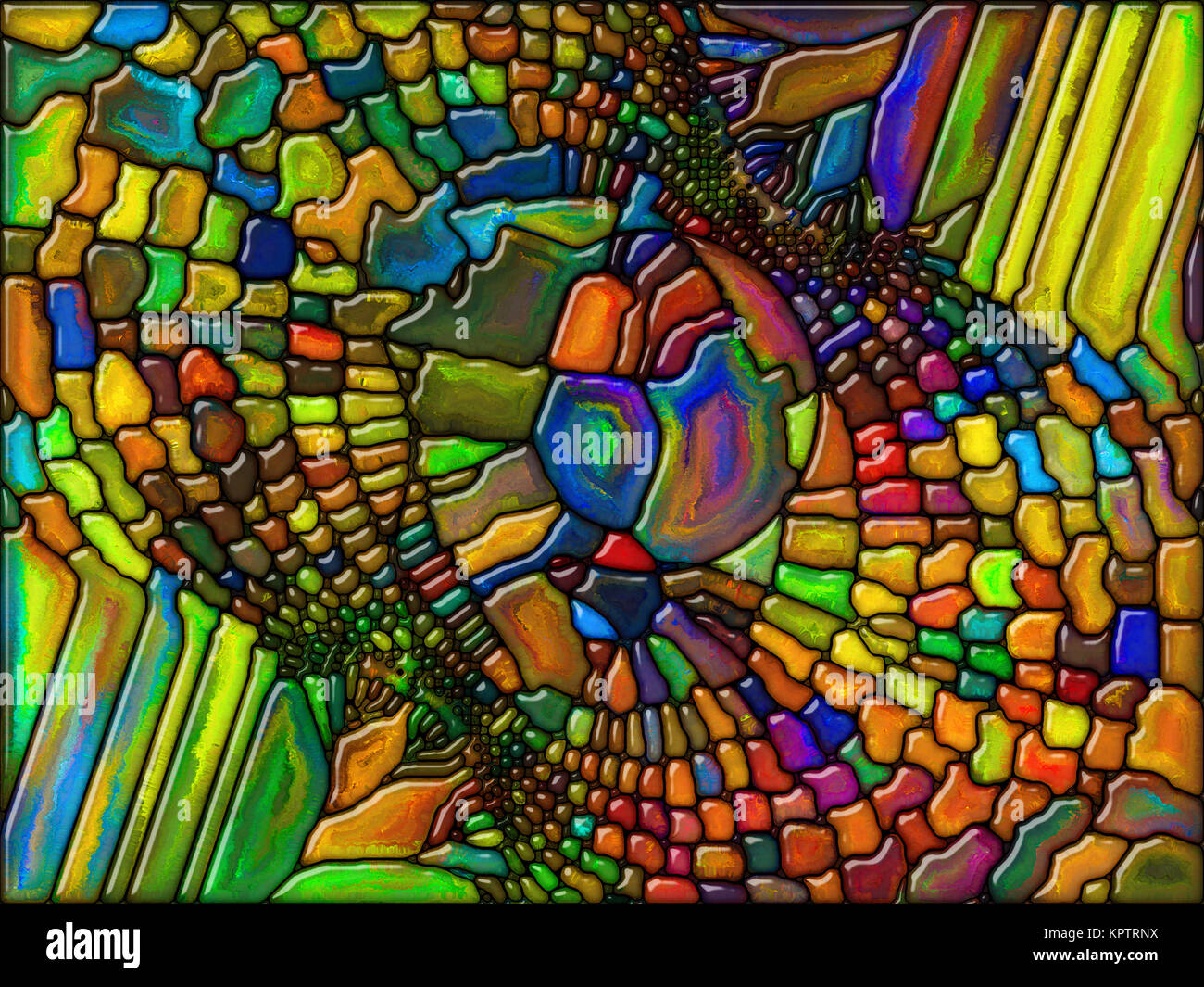 Humans Among Us series. Composition of human elements among stained ...