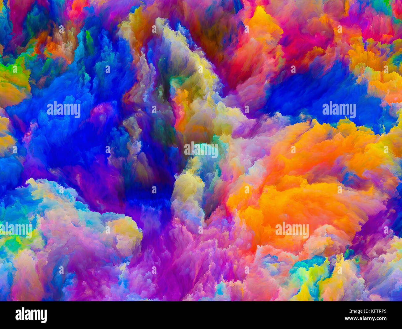 Colors of Imagination series. Backdrop of Colorful three dimensional ...