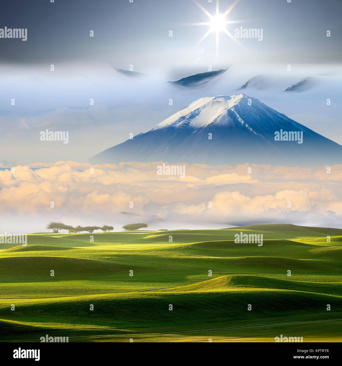 The beautiful landscape with nice background color Stock Photo - Alamy