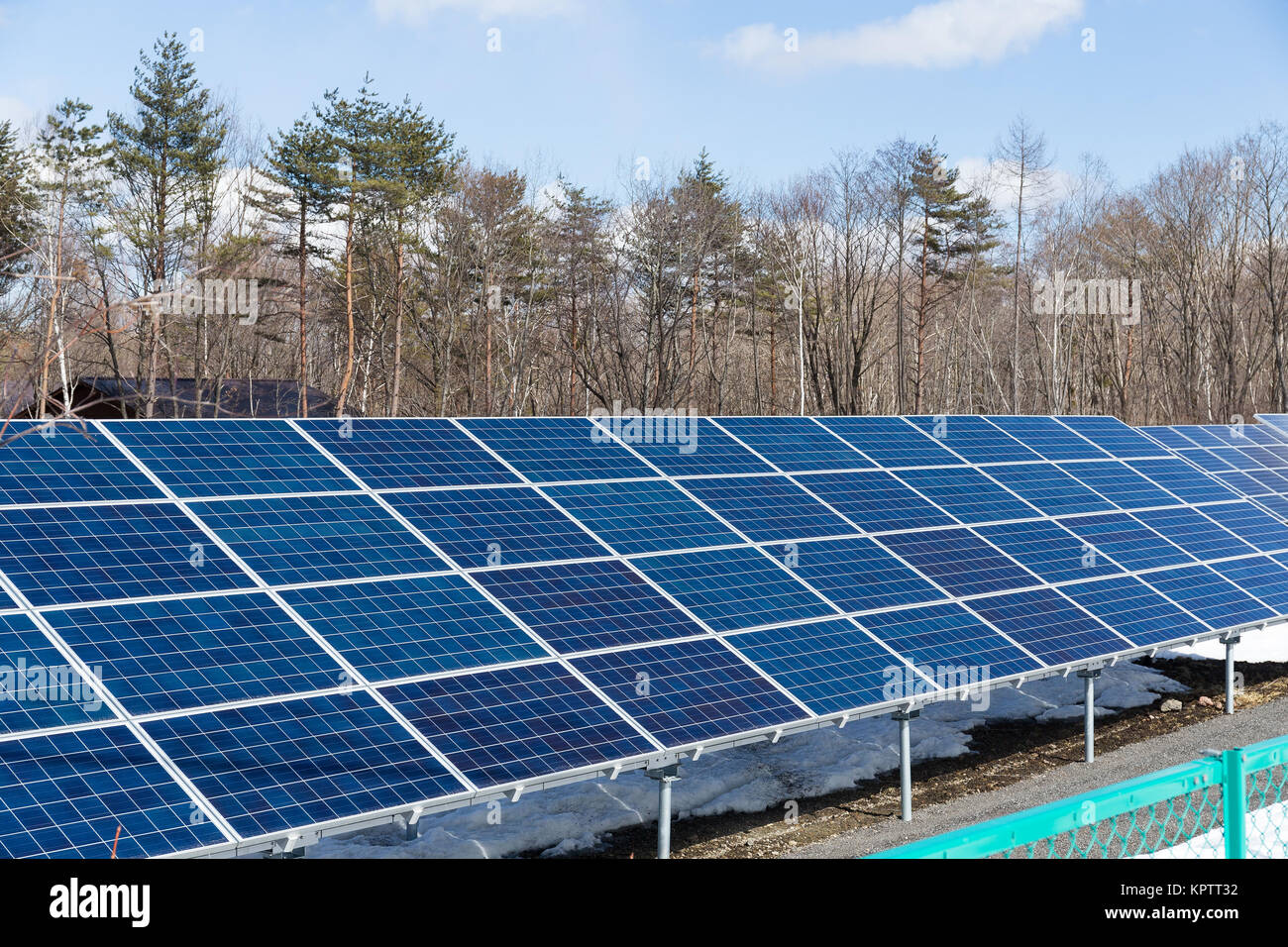 Solar panel plant Stock Photo - Alamy