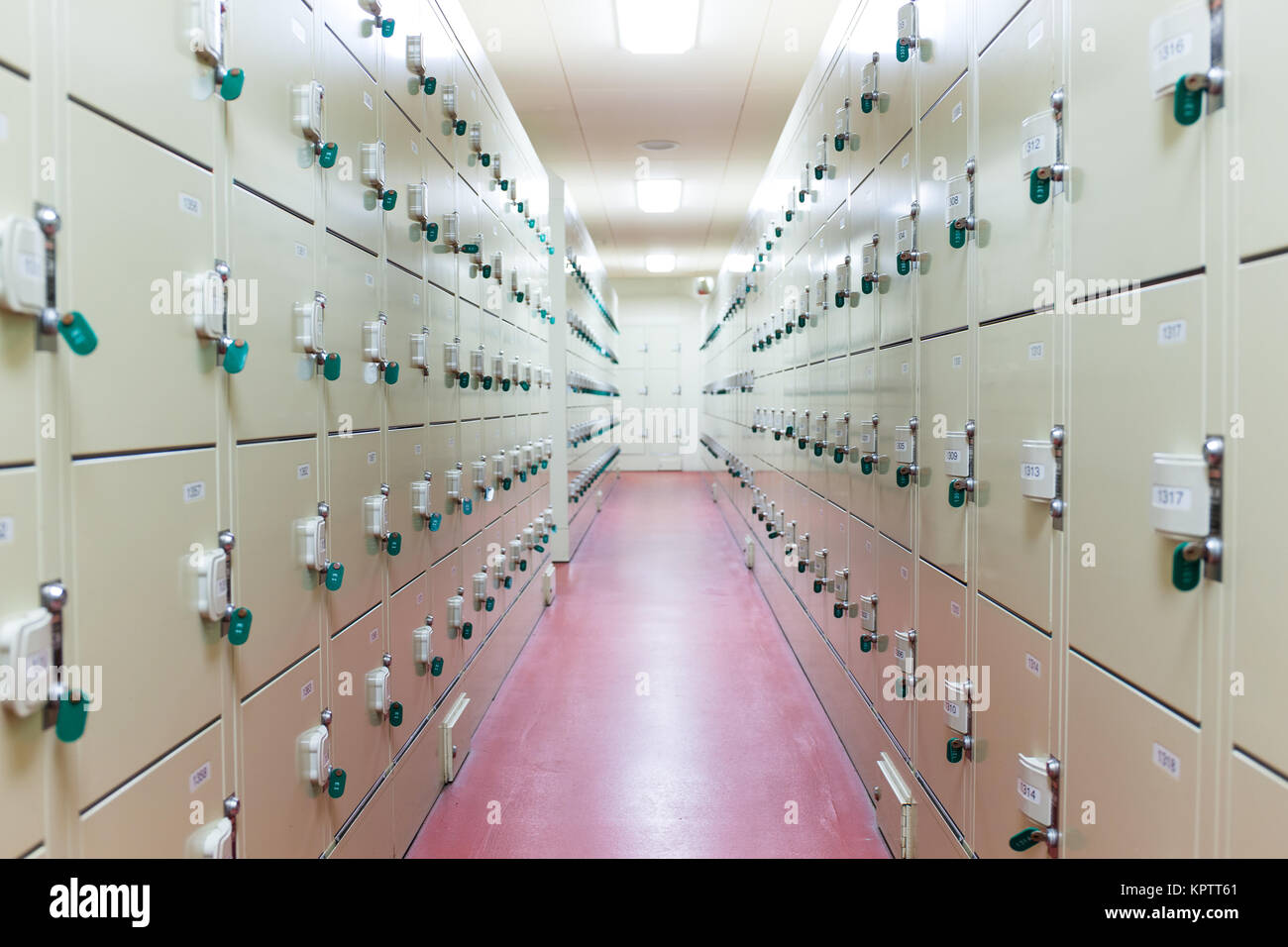 Modern locker room Stock Photo - Alamy