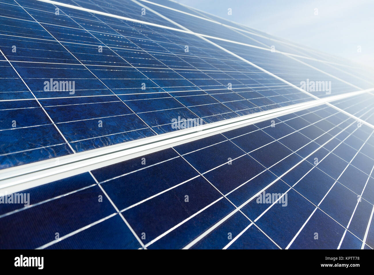 Blue solar panel Stock Photo - Alamy