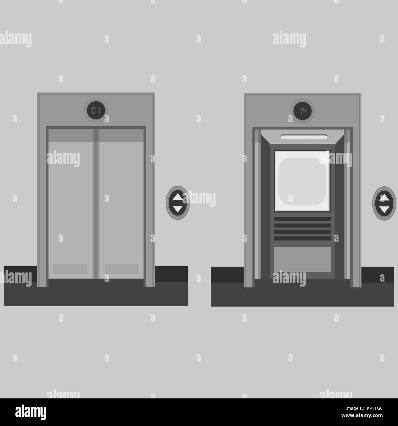 Open Elevator Clipart