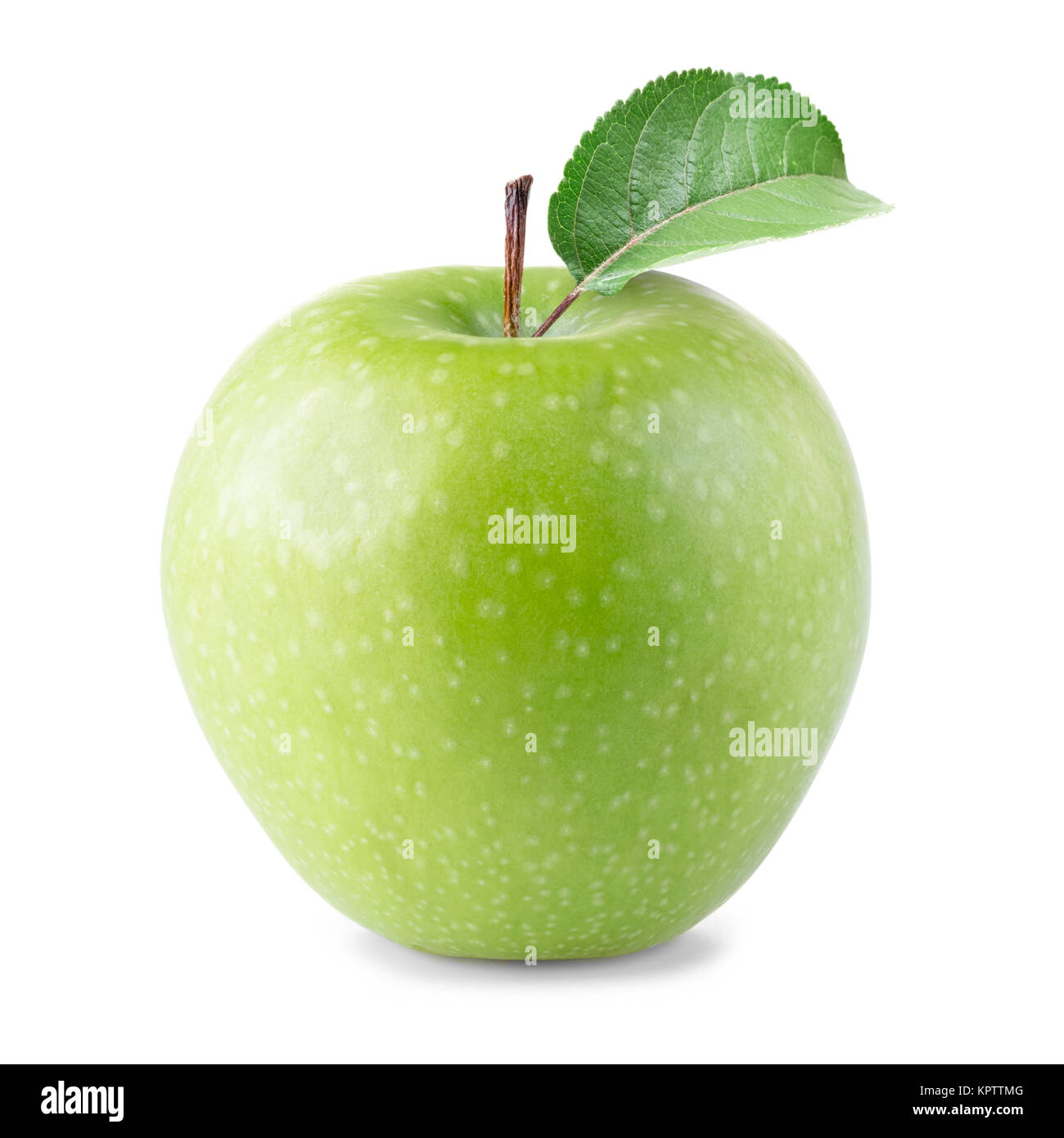 Green apple fruit leave Cut Out Stock Images & Pictures - Alamy