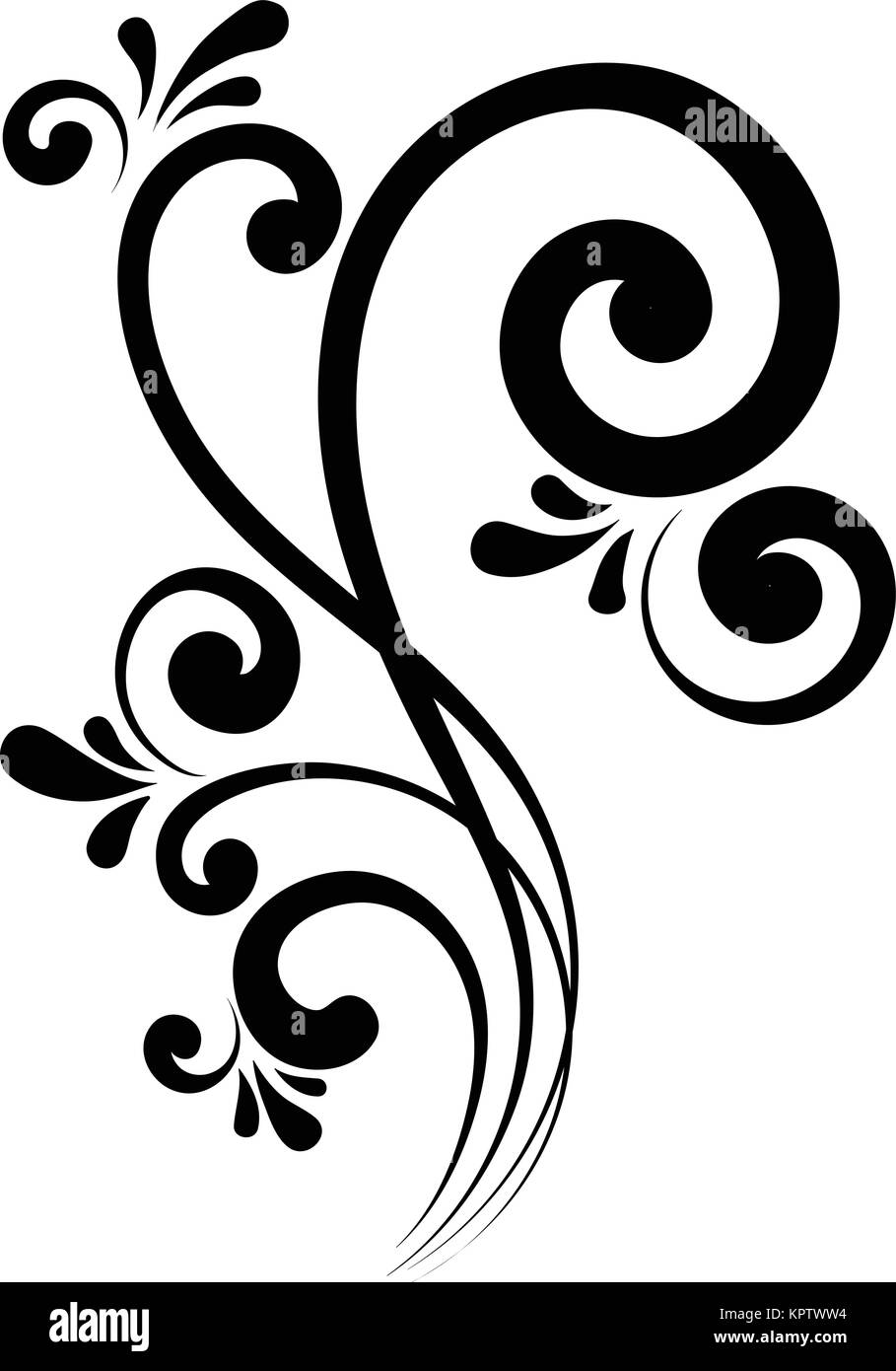 Decorative floral vector monogram Stock Vector Image & Art - Alamy