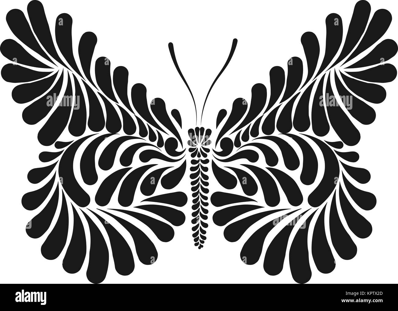 Butterfly decorative vector illustration Stock Vector Image & Art - Alamy