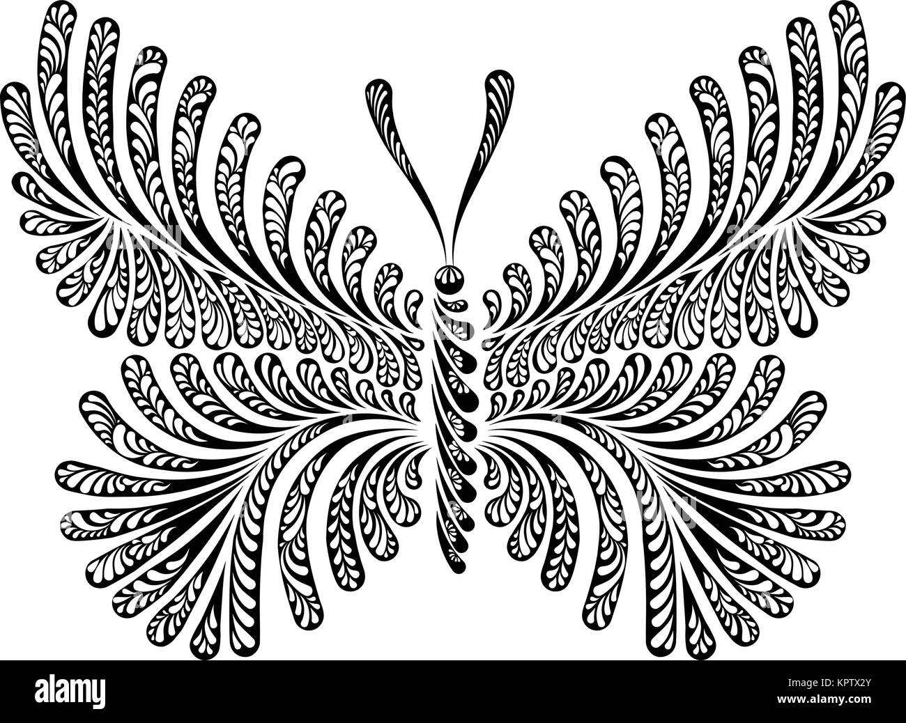 Butterfly decorative vector illustration Stock Vector Image & Art - Alamy