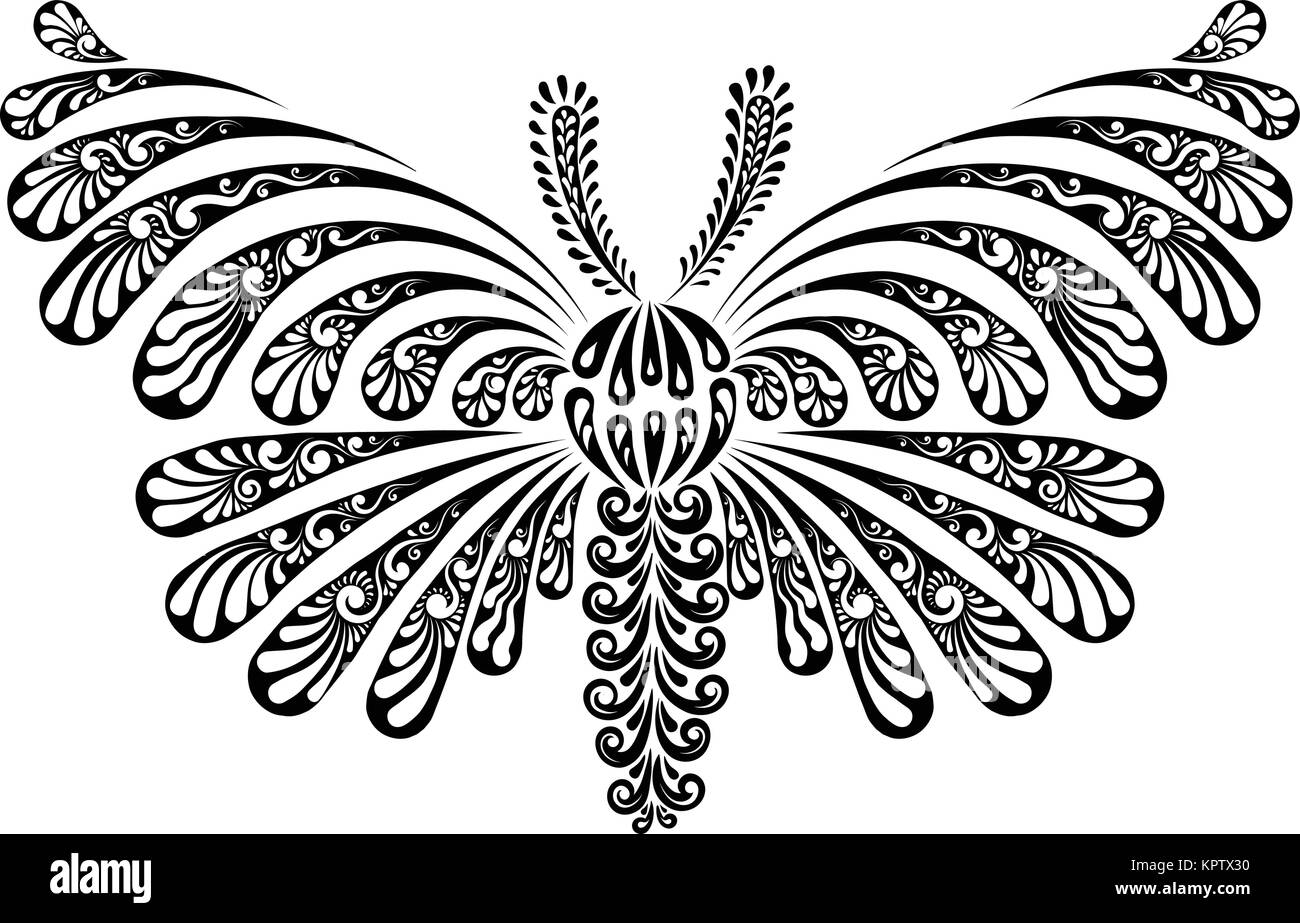Butterfly decorative vector illustration Stock Vector Image & Art - Alamy