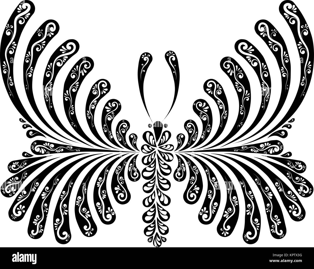 Butterfly decorative vector illustration Stock Vector Image & Art - Alamy
