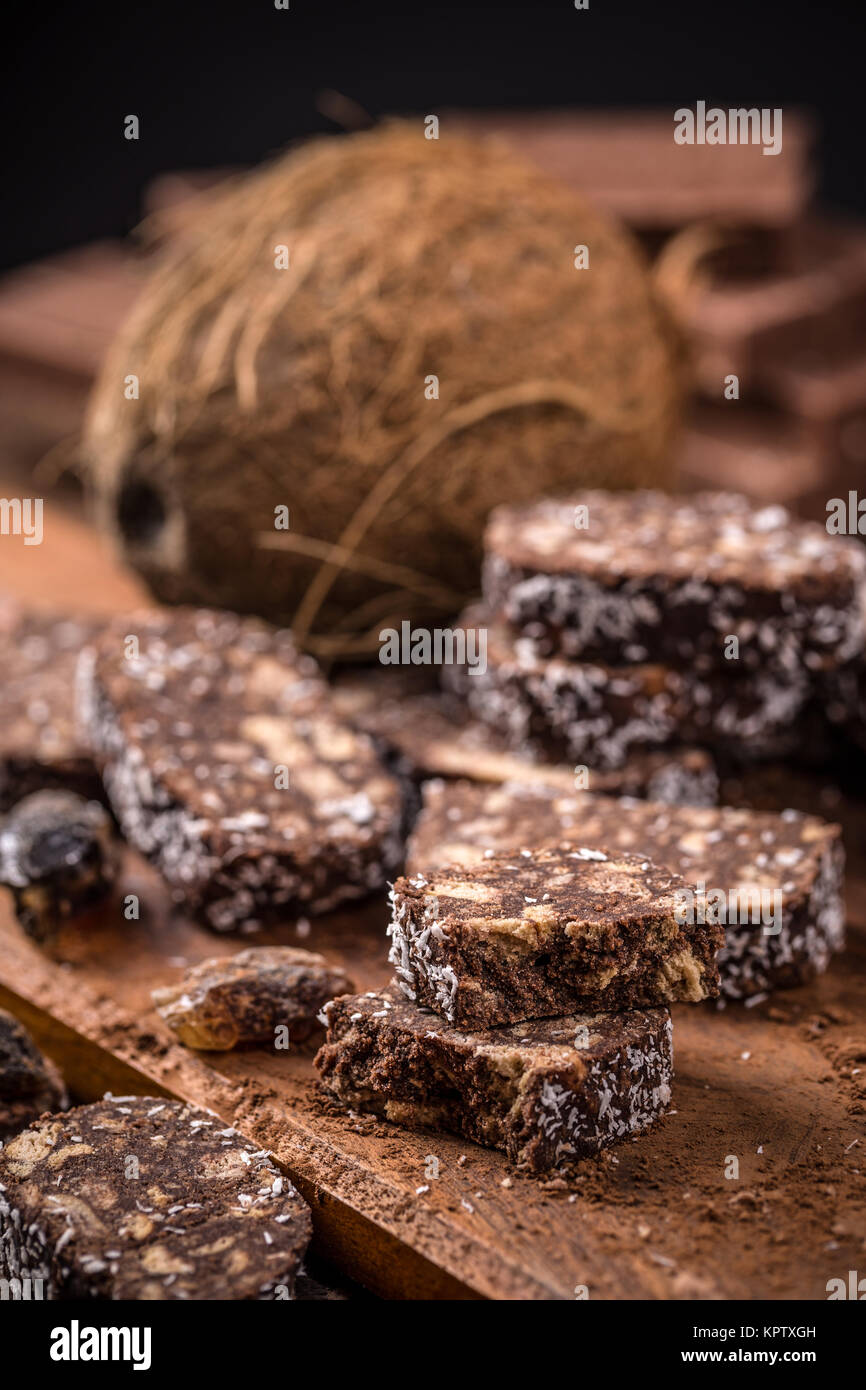 Sausage biscuit slices Stock Photo - Alamy
