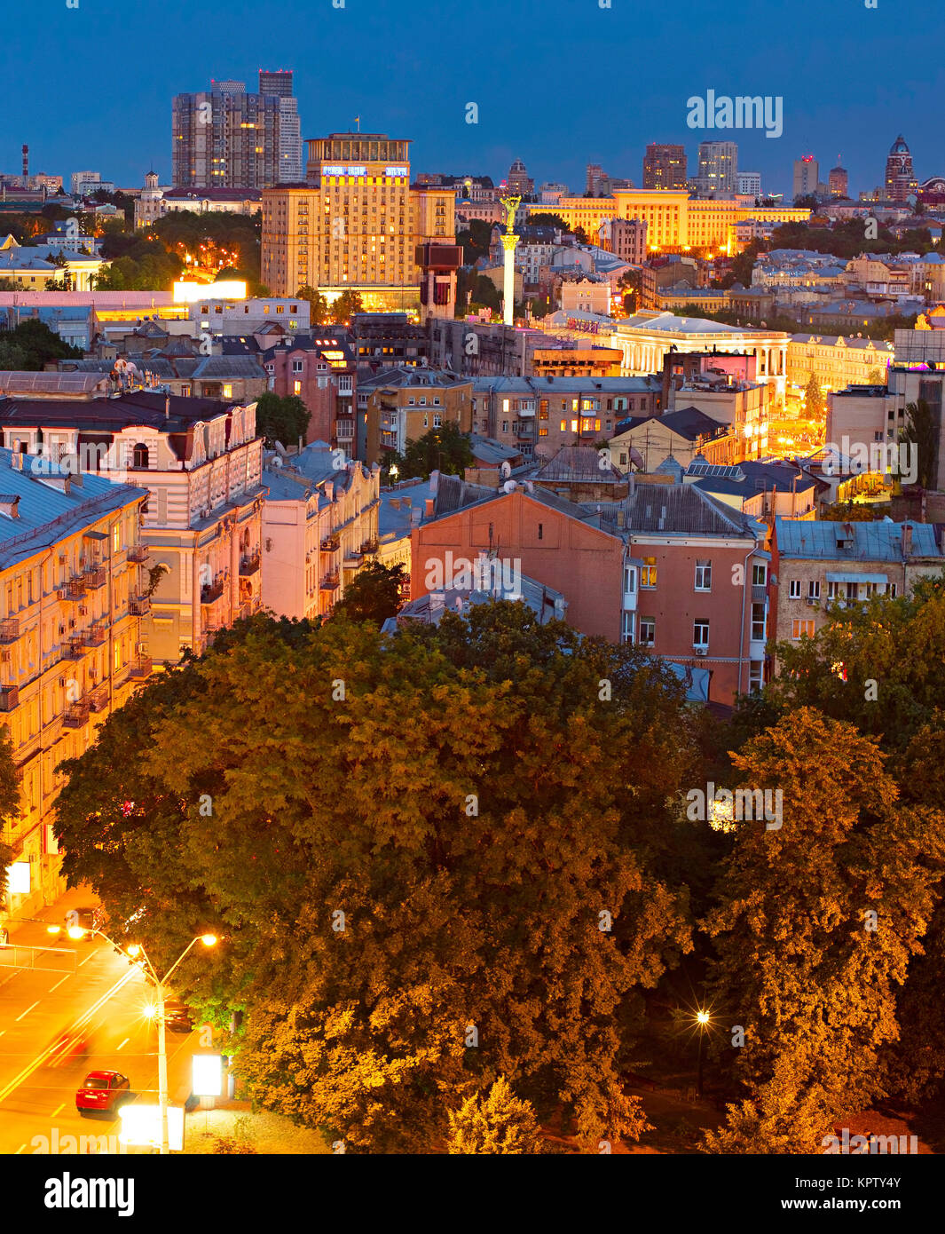 Kiev city center. Ukraine Stock Photo - Alamy