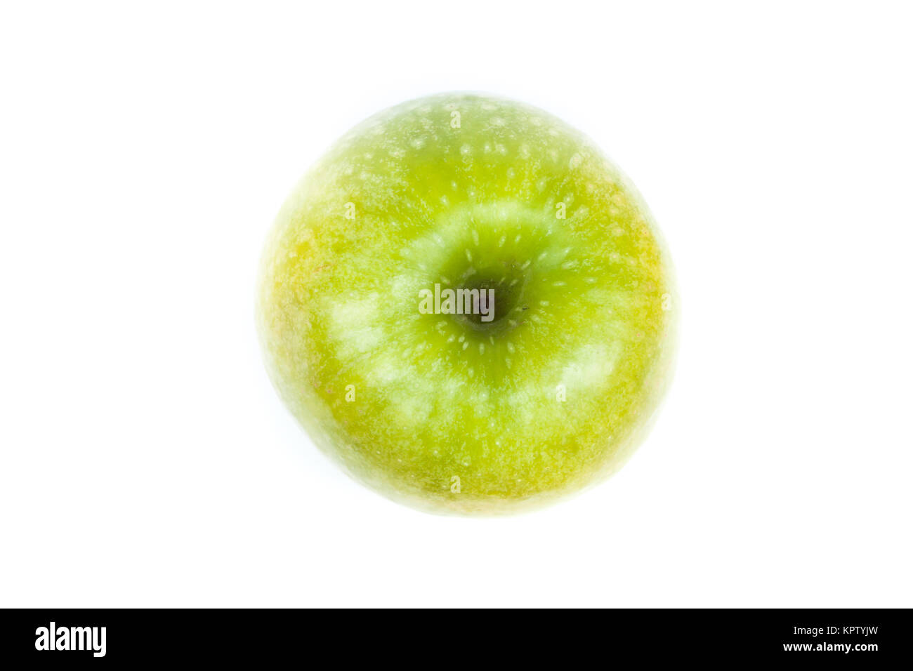 Green apple on white background Stock Photo - Alamy