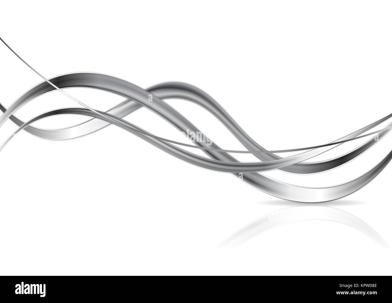 Metallic abstract waves on white background Stock Photo - Alamy Metallic abstract waves on white background Stock Photo - Alamy