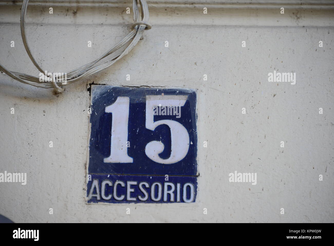 spain,valencia,house number 15 Stock Photo - Alamy