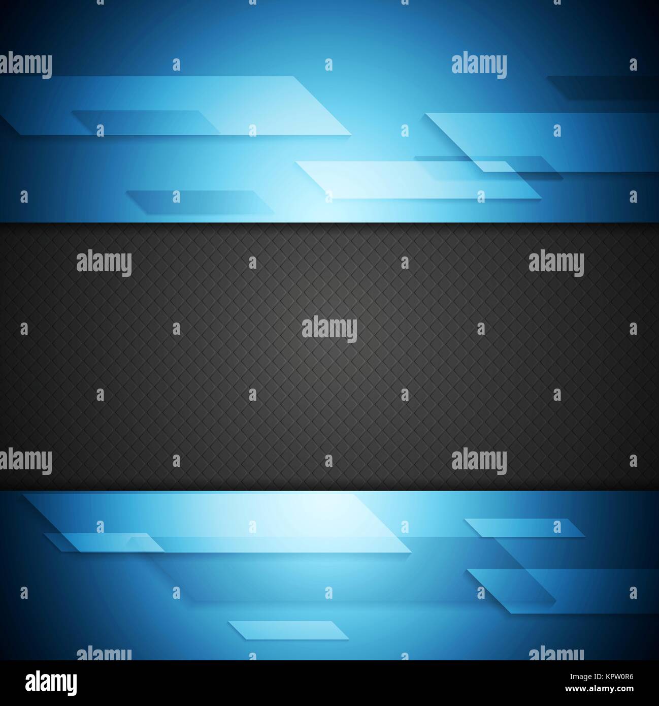 Blue and black tech background Stock Photo - Alamy