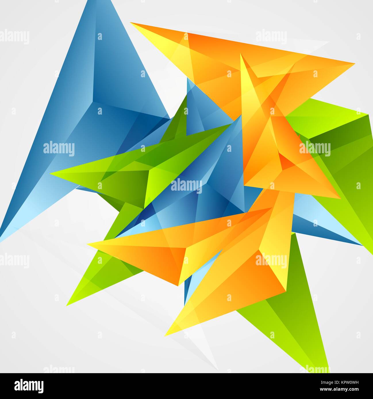 Bright triangle shapes background Stock Photo - Alamy