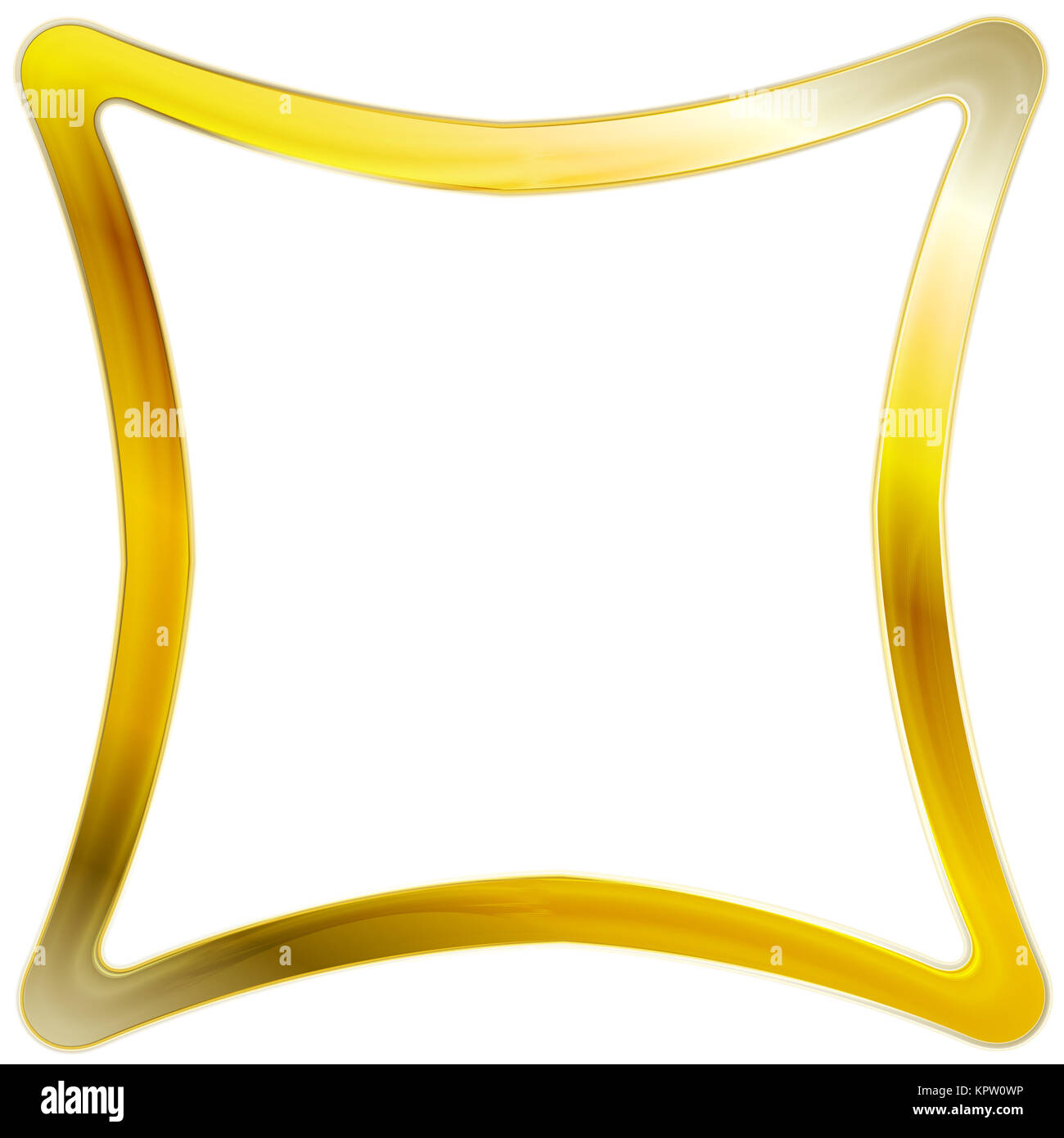 Golden square frame design Stock Photo - Alamy