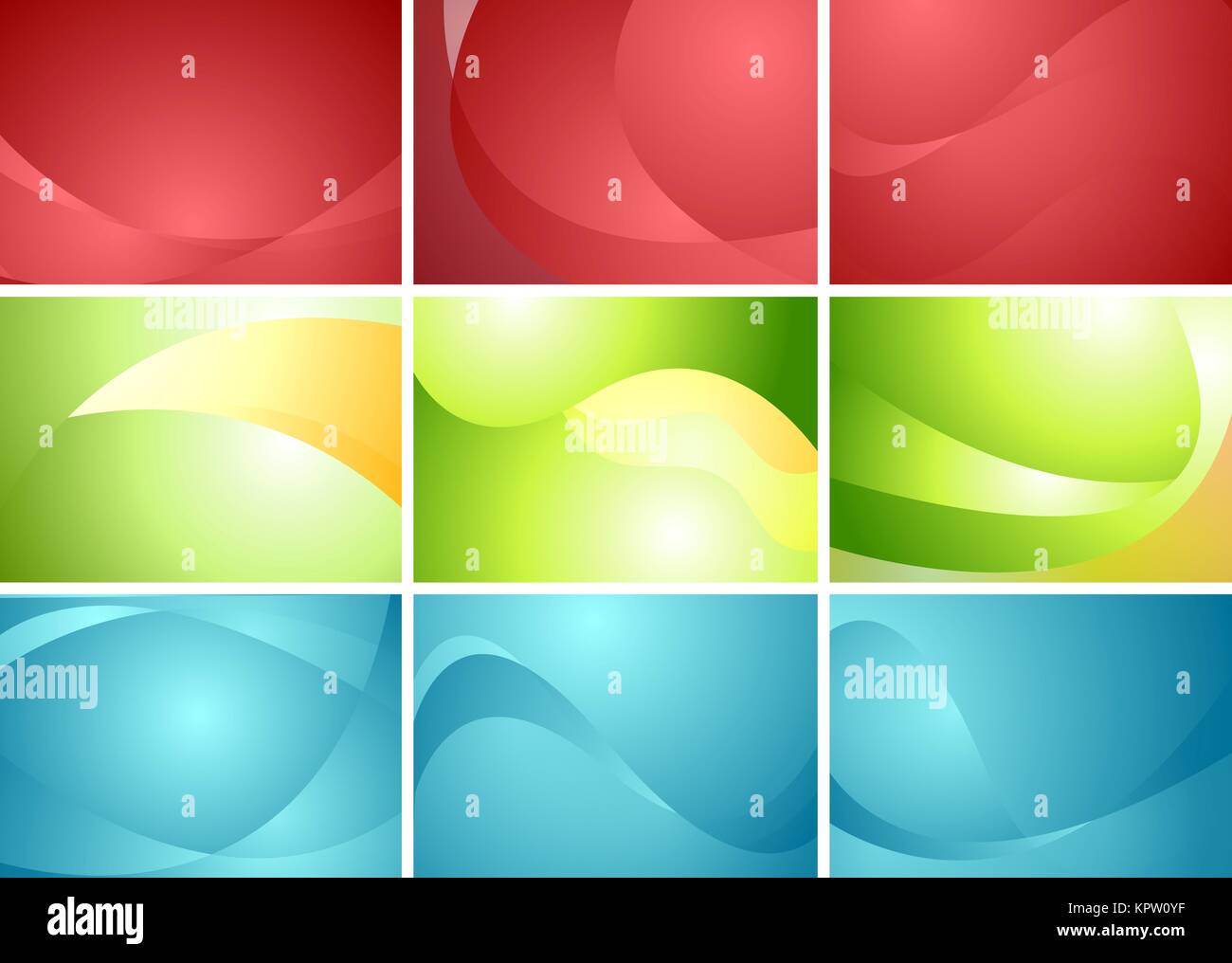 Set of abstract wavy backgrounds Stock Photo - Alamy