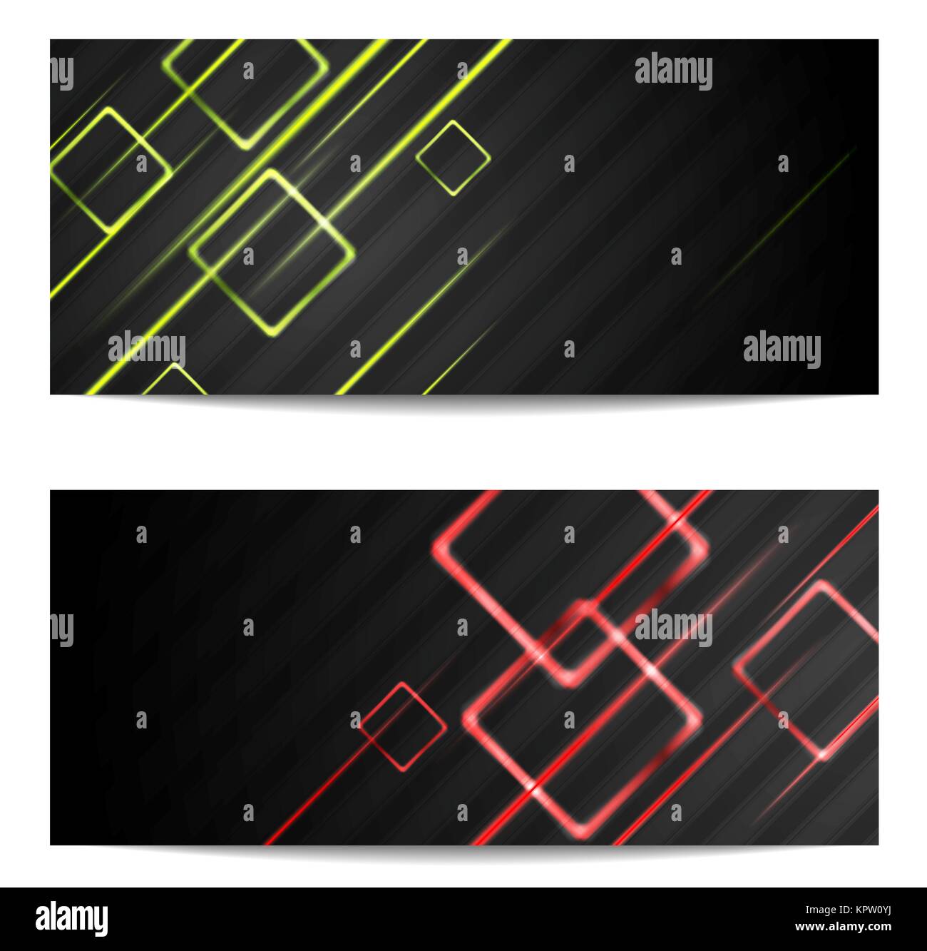 Striped creative banner red Cut Out Stock Images & Pictures - Alamy