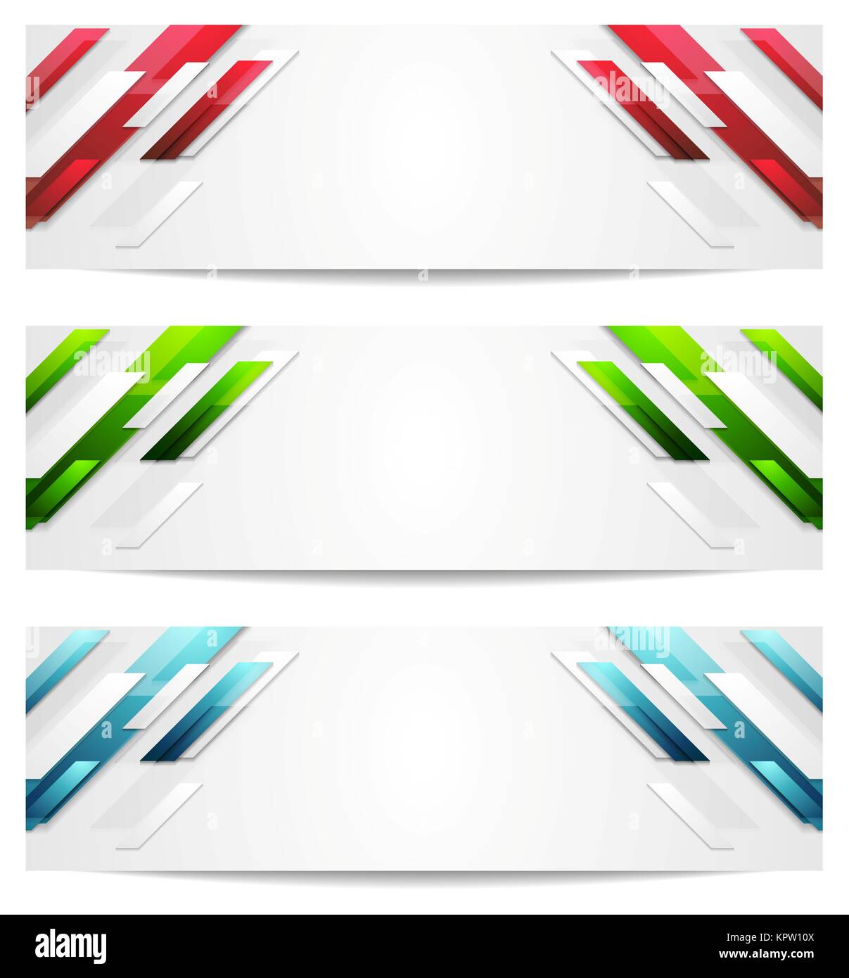 Hi-tech geometric abstract banners Stock Photo - Alamy