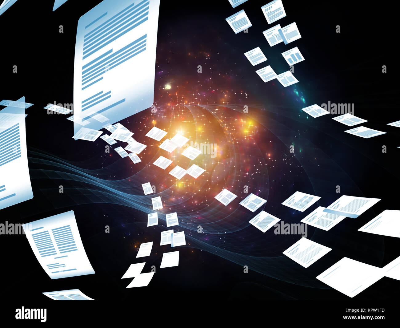 Lights of Paperwork Stock Photo - Alamy